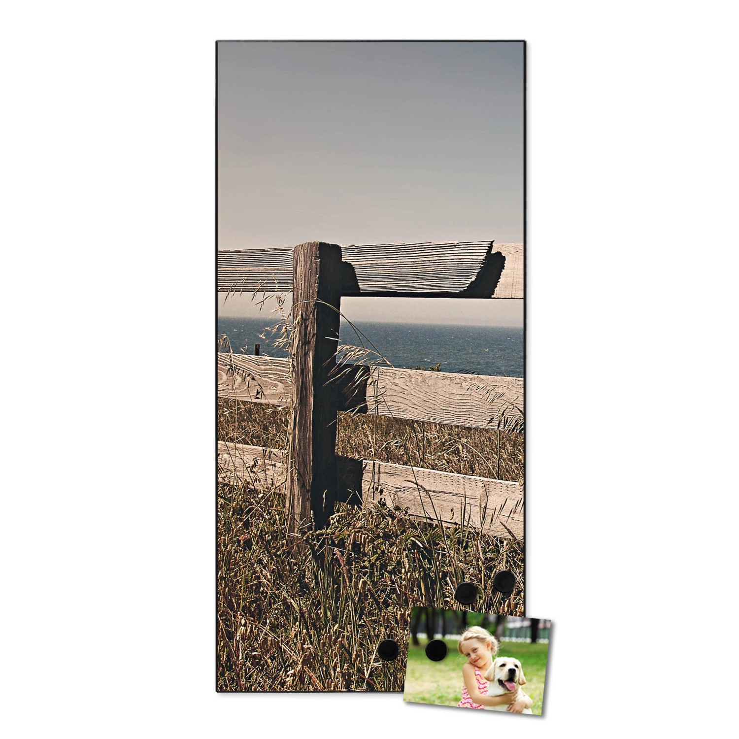 Banjado Magnettafel 37x78cm Magnetwand Schwarz Aus Metall ...