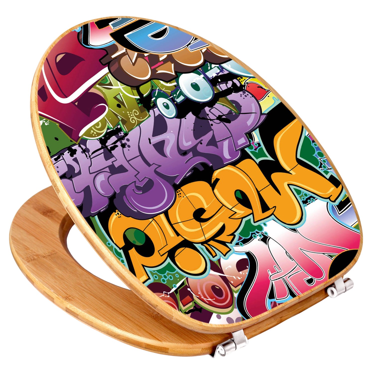 Banjado Design WC Sitz Bambus Toilettendeckel Toilettensitz Bambus Holz ...