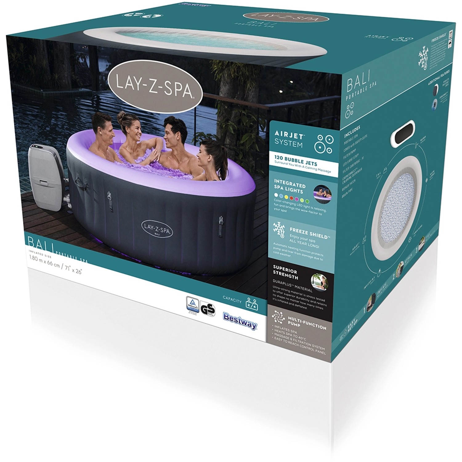 Bestway Whirlpool Lay-Z-Spa® Bali AirJet Ø 180 cm bei OBI