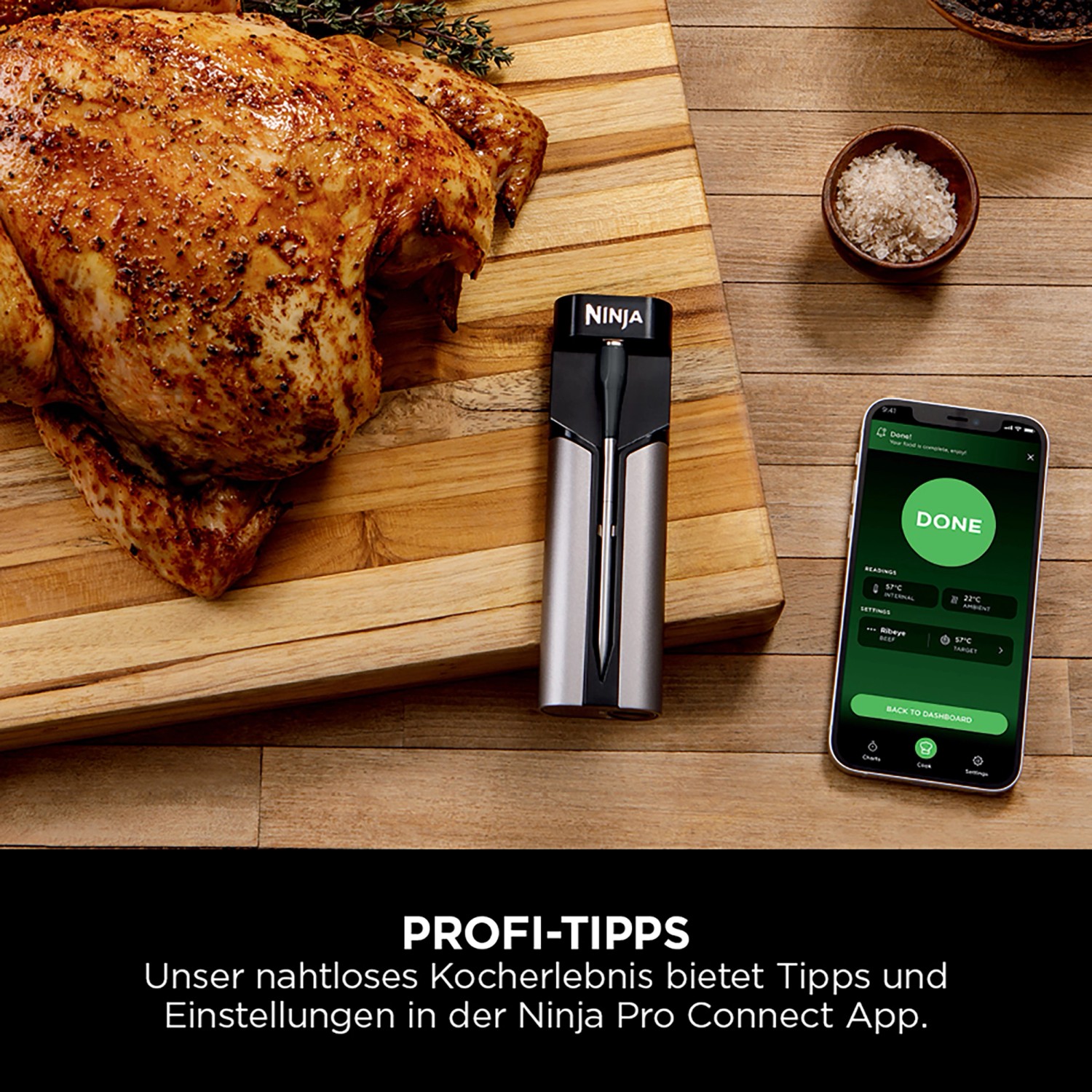Ninja Thermometer ProChef WP100EU Schwarz-Grau kaufen bei OBI