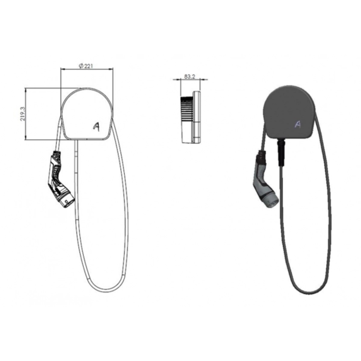 Alphatec Wallbox Mini 1x11 kW 5 m Kabel Plug and Play kaufen bei OBI