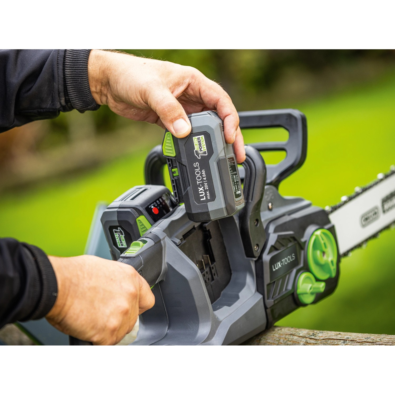 LUX-TOOLS Akku-Kettensäge A-KS-2x20/405 1 PowerSystem kaufen bei OBI