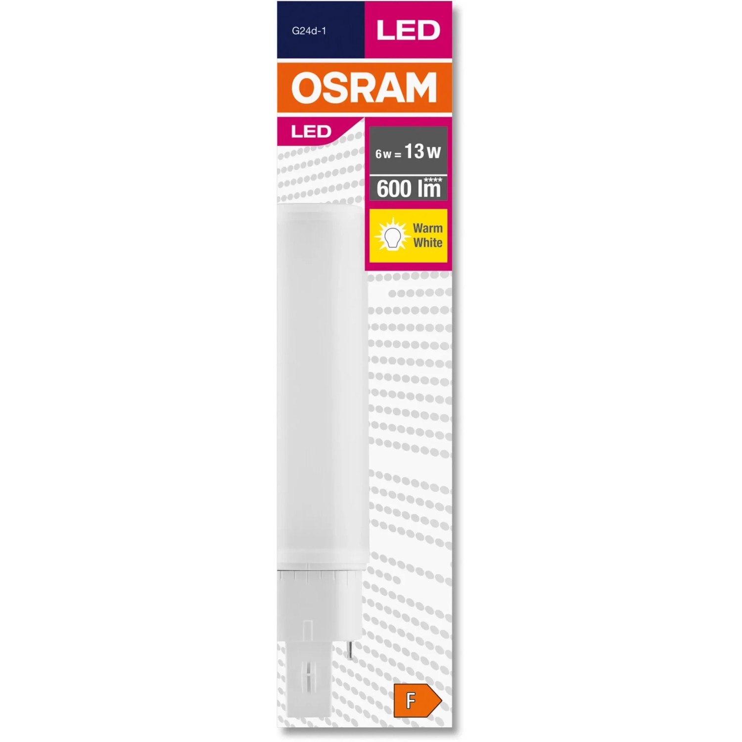 Osram LED-Leuchtmittel G24d-1 Röhrenform 6 W 600 lm 14,8 x 3,4 cm (H x ...