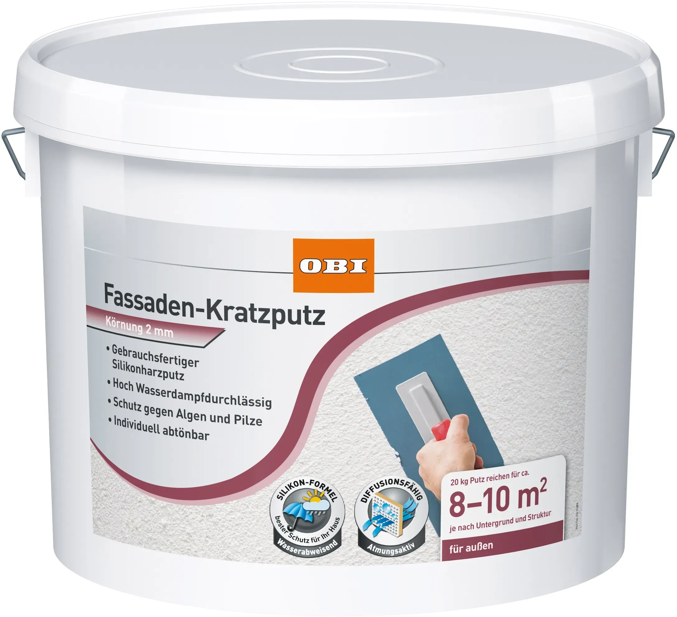 OBI Fassaden-Kratzputz für Außen Körnung 20 kg kaufen bei OBI