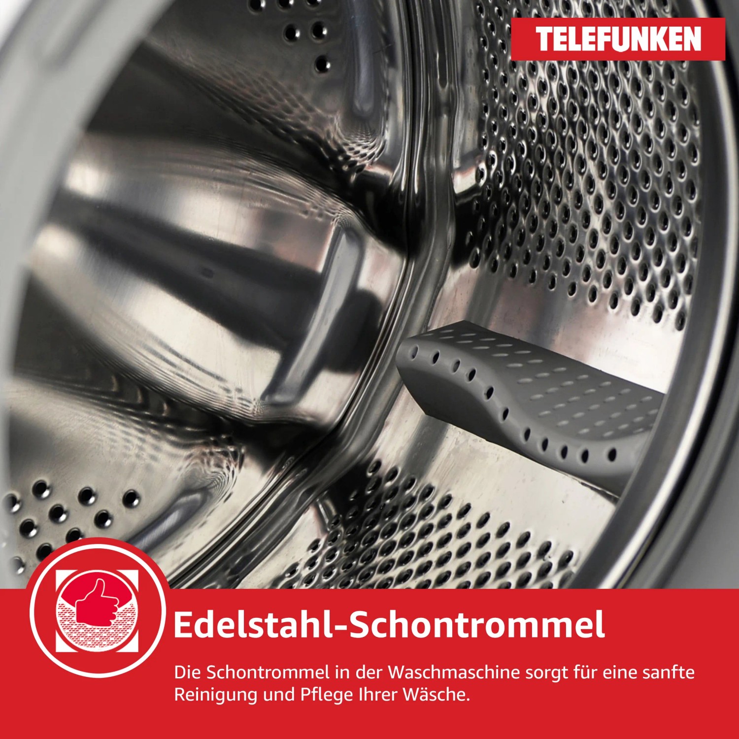 Telefunken Waschmaschine 8 kg W-8-1400-A-W 1400 Upm Inverter Motor ...