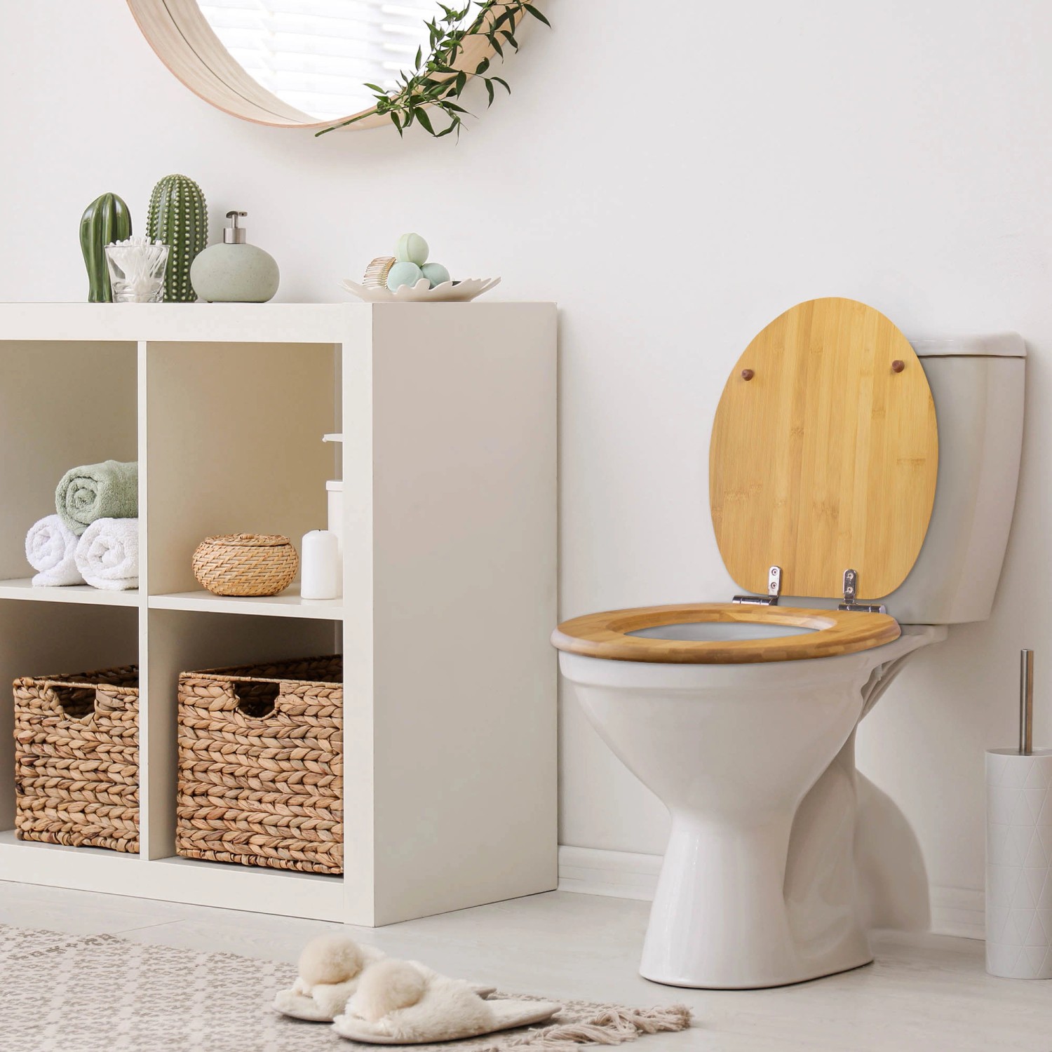 Banjado Design WC Sitz Bambus Holz Toilettendeckel Mit Absenkautomatik ...
