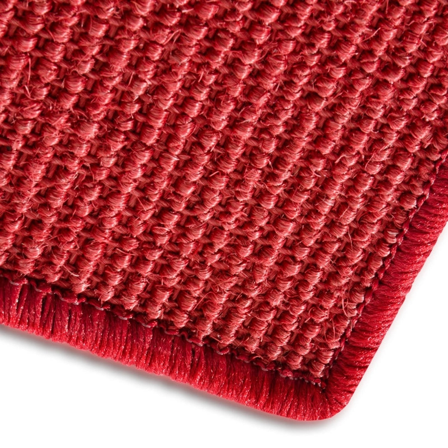 KARAT Sisal Teppich nach Maß Sylt Für Innenbereiche Rot 100 x 150 cm ...