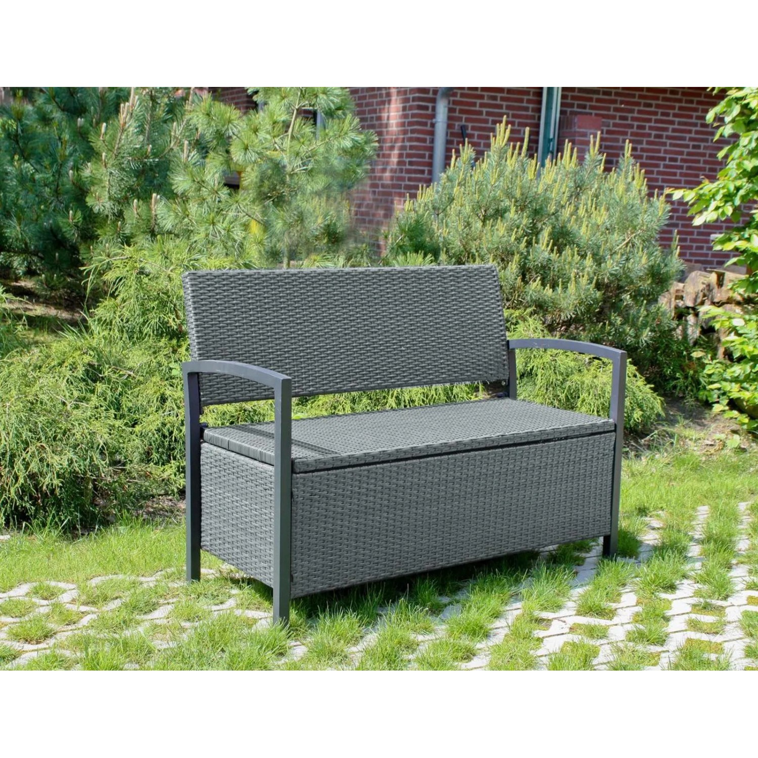 Schne Gartenbank Aus Polyrattan Bilder
