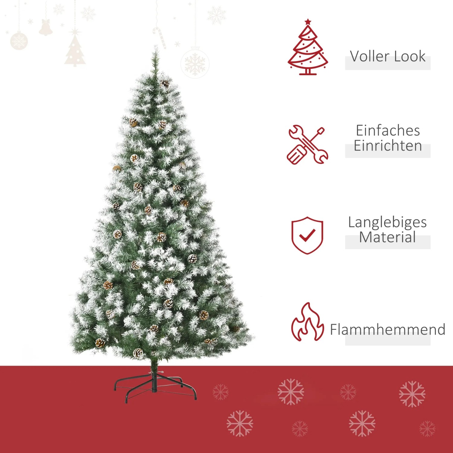 Verwunderlich Kunstlicher Weihnachtsbaum Obi Bild