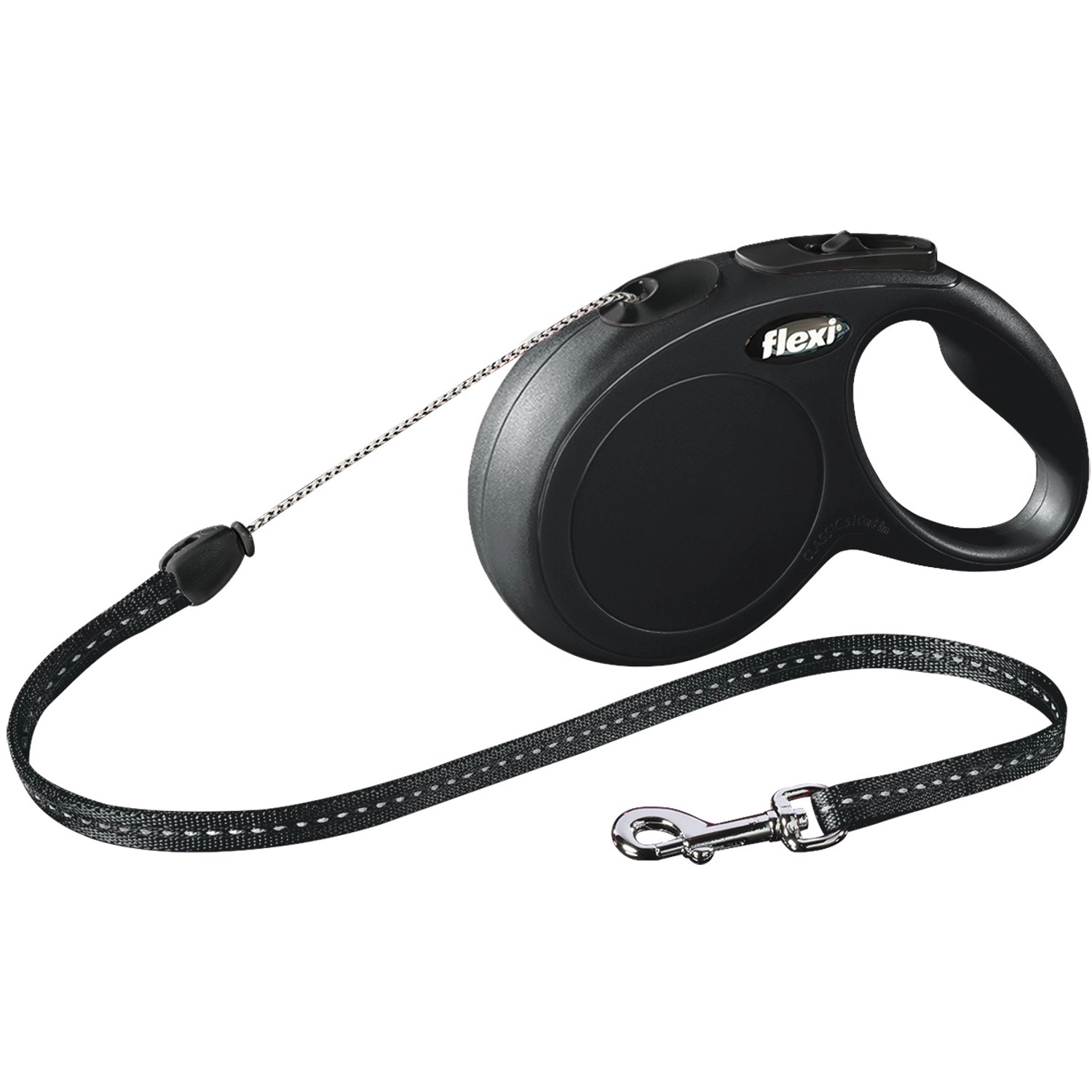 Flexi Seil-Roll-Leine New Classic Größe S Schwarz 8 m kaufen bei OBI