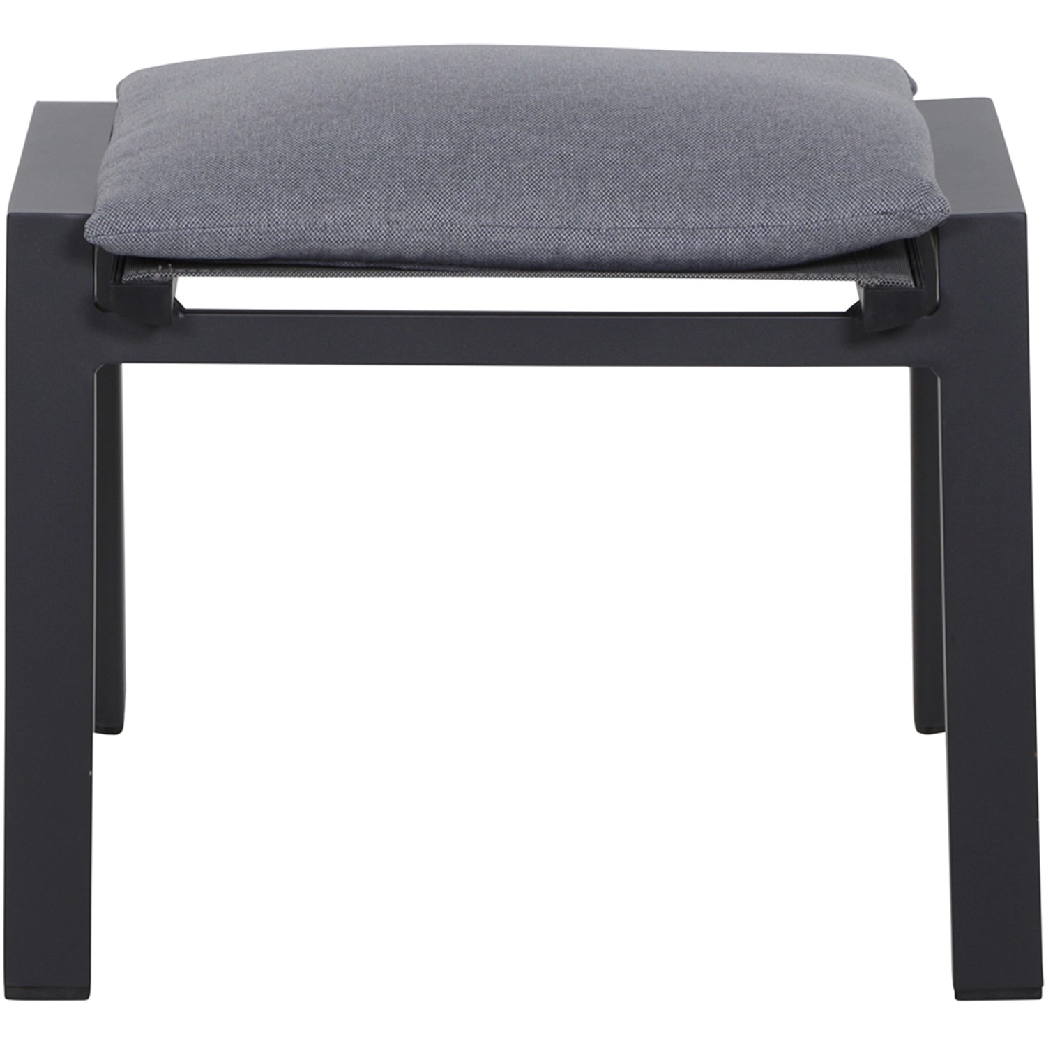 Siena Garden Valencia Hocker Matt Anthrazit-Salt & Pepper Gestell ...