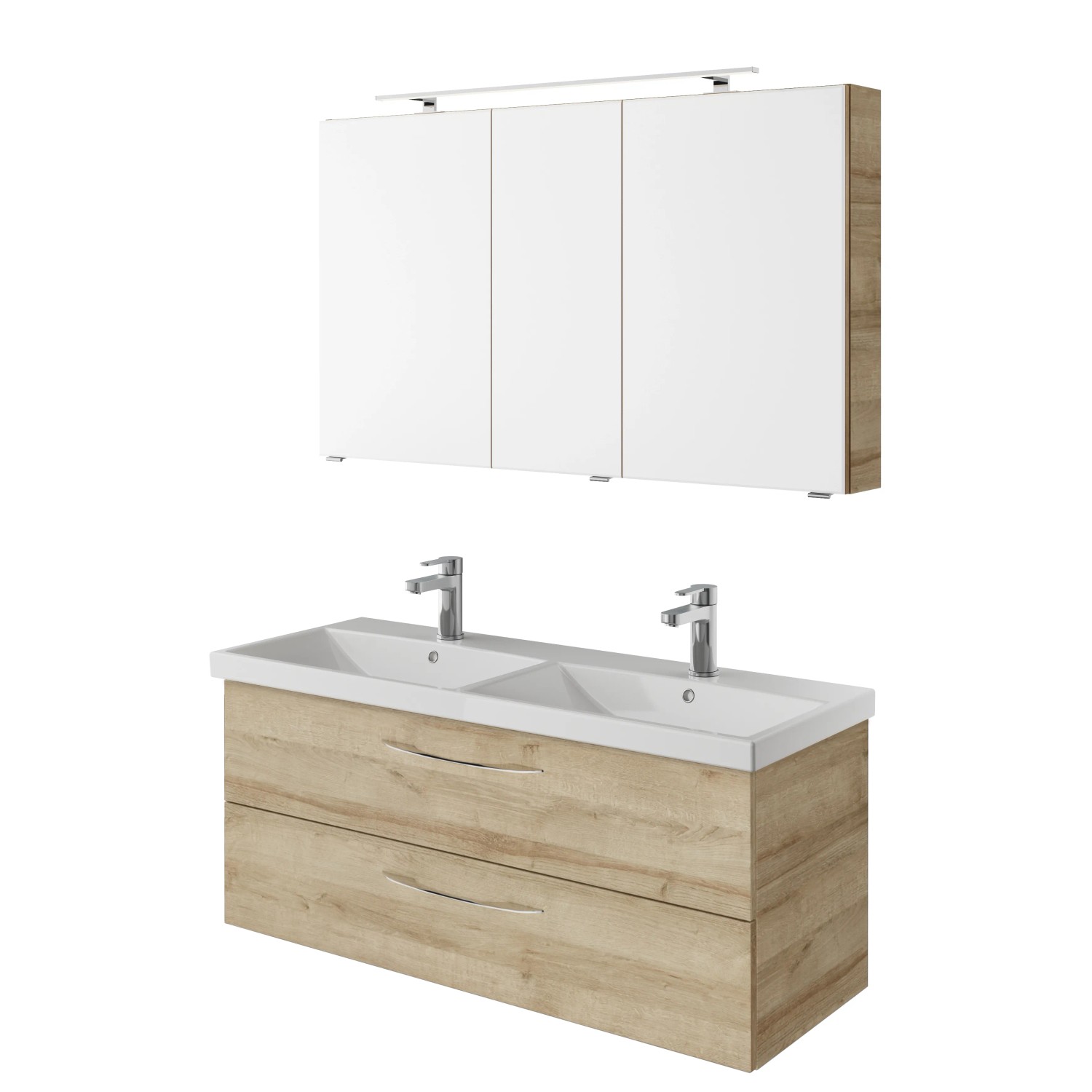 Pelipal Badmöbel-Set Serie 4035 3-tlg. in Riviera Eiche mit ...