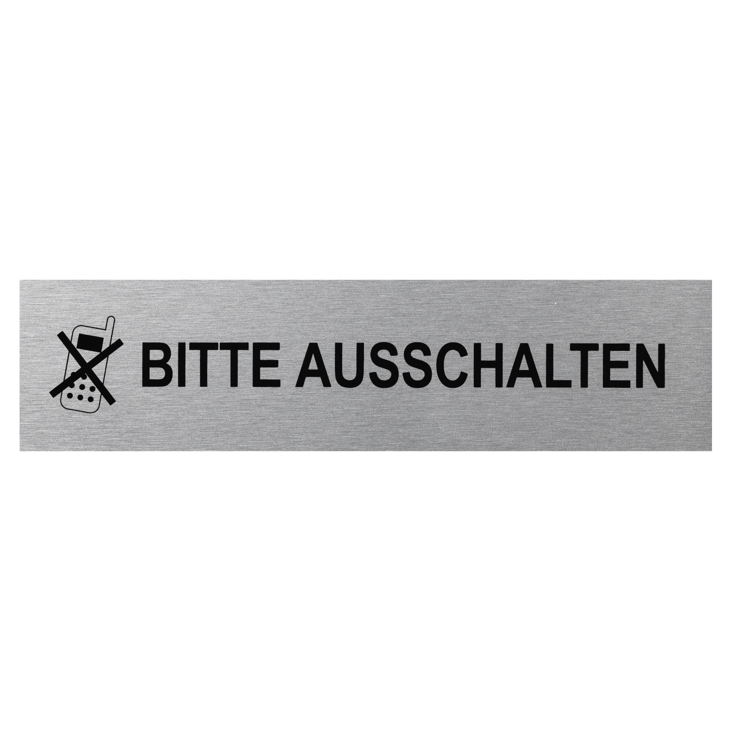 Hinweisschild Aluminium "Handy bitte ausschalten" Selbstklebend kaufen ...