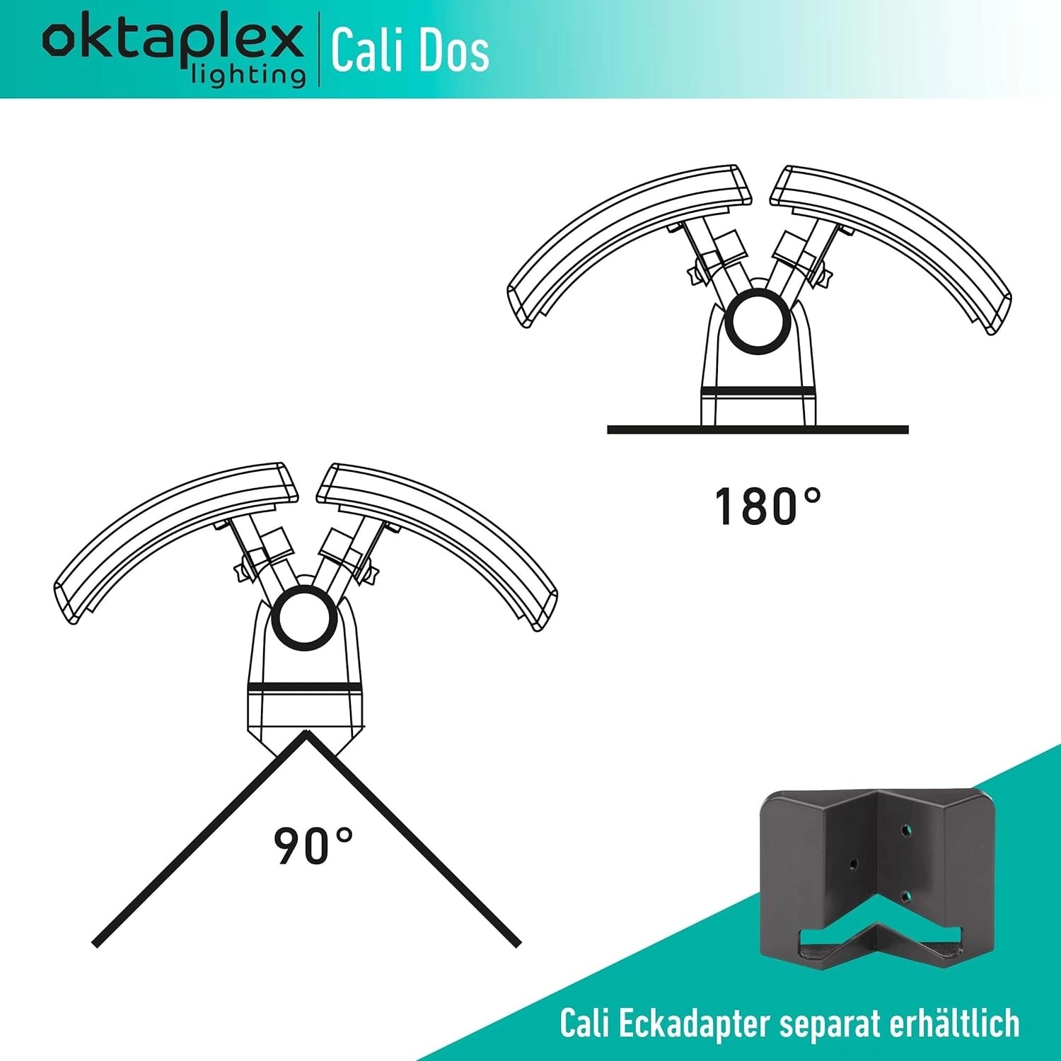 Oktaplex LED Außenstrahler Cali Dos 2 Leuchtkörper IP65 Warmweiß 3200lm ...