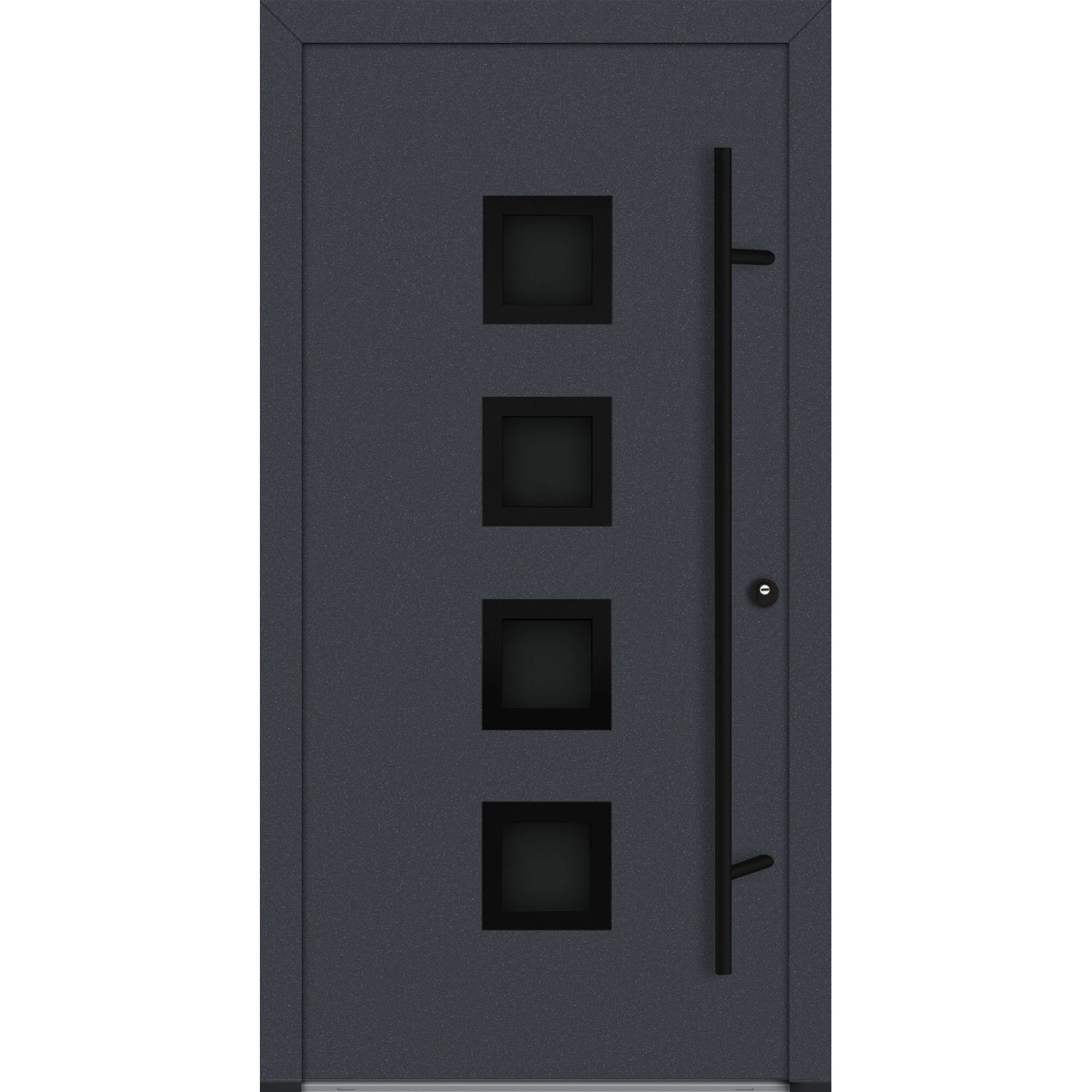 FM Türen AS68 Modell 33 1000 x 2100 Anthrazit Rechts Innen Beschläge ...