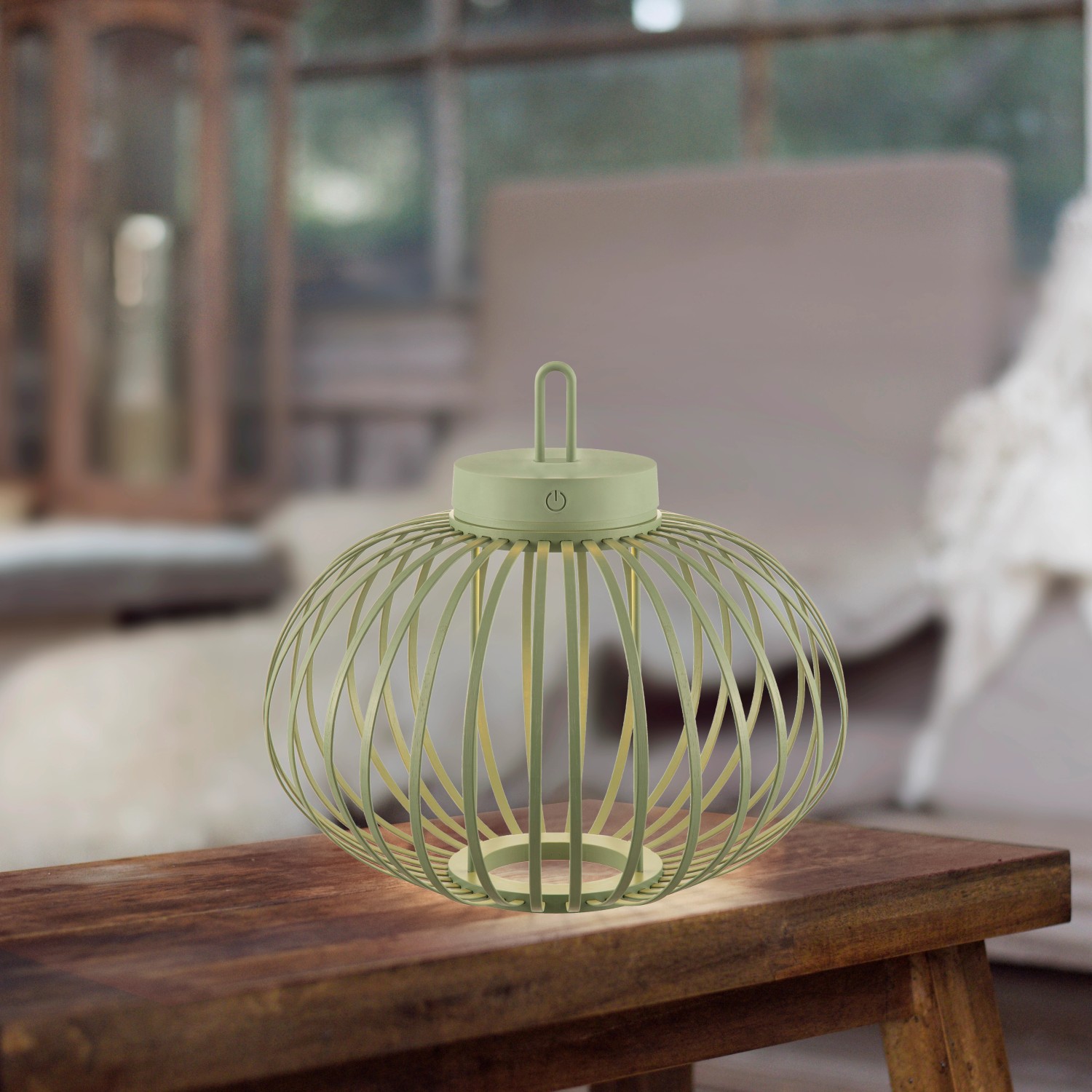 Just Light. LED-Akku-Pendelleuchte Akuba Grün 33 cm x Ø 36 cm kaufen ...