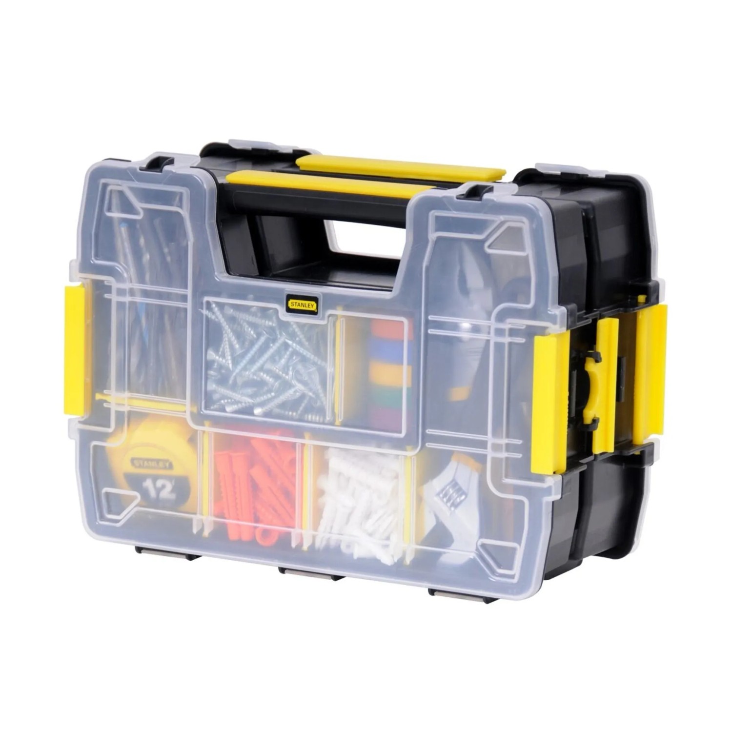 Stanley Sortmaster - stapelbarer Organizer mit 10 Fächern (Doppelpack ...