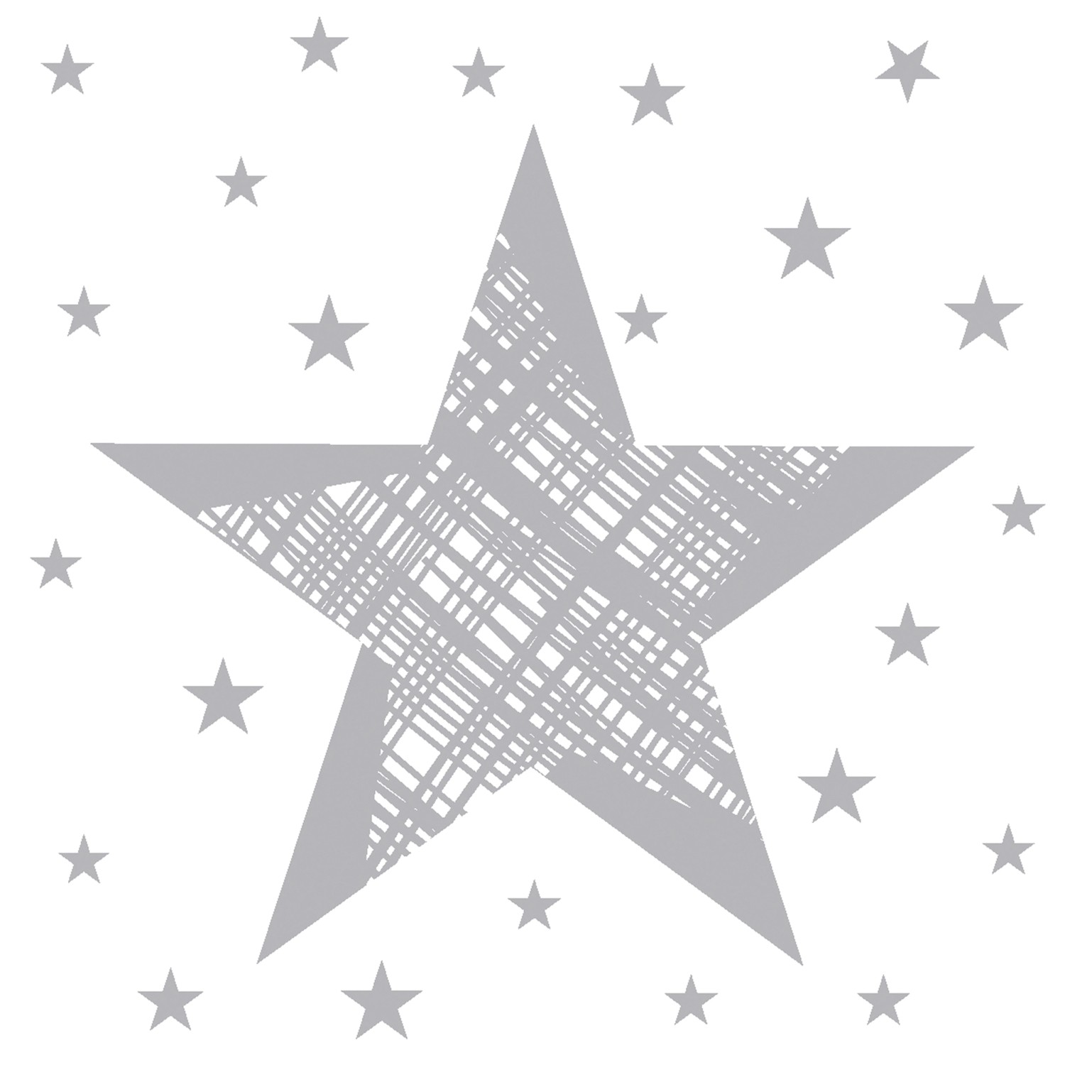 Duni Servietten Shining Star White Tissue 24 cm x 24 cm 3-lagig 20 ...
