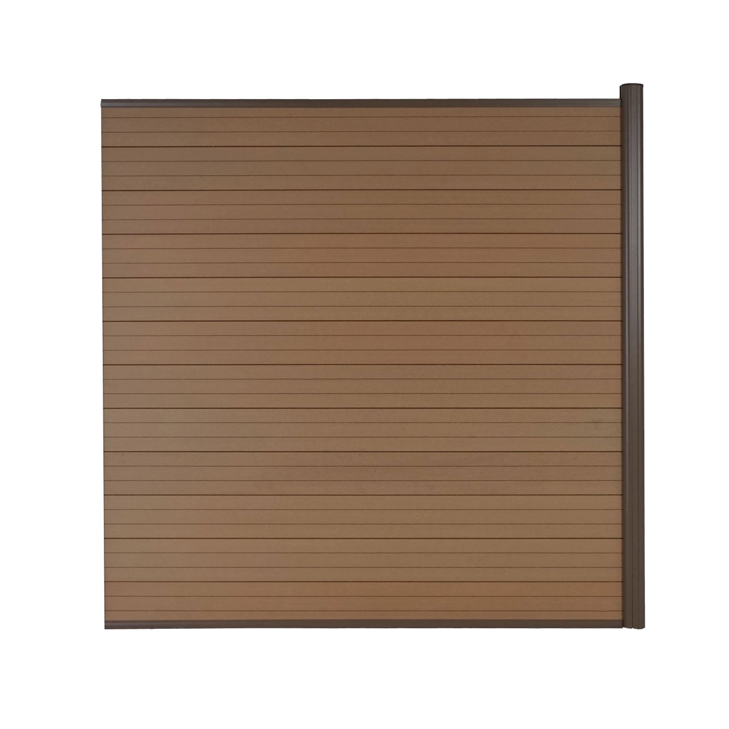 MCW WPC-Sichtschutz Savoie Windschutz Zaun Alu-Pfosten ...