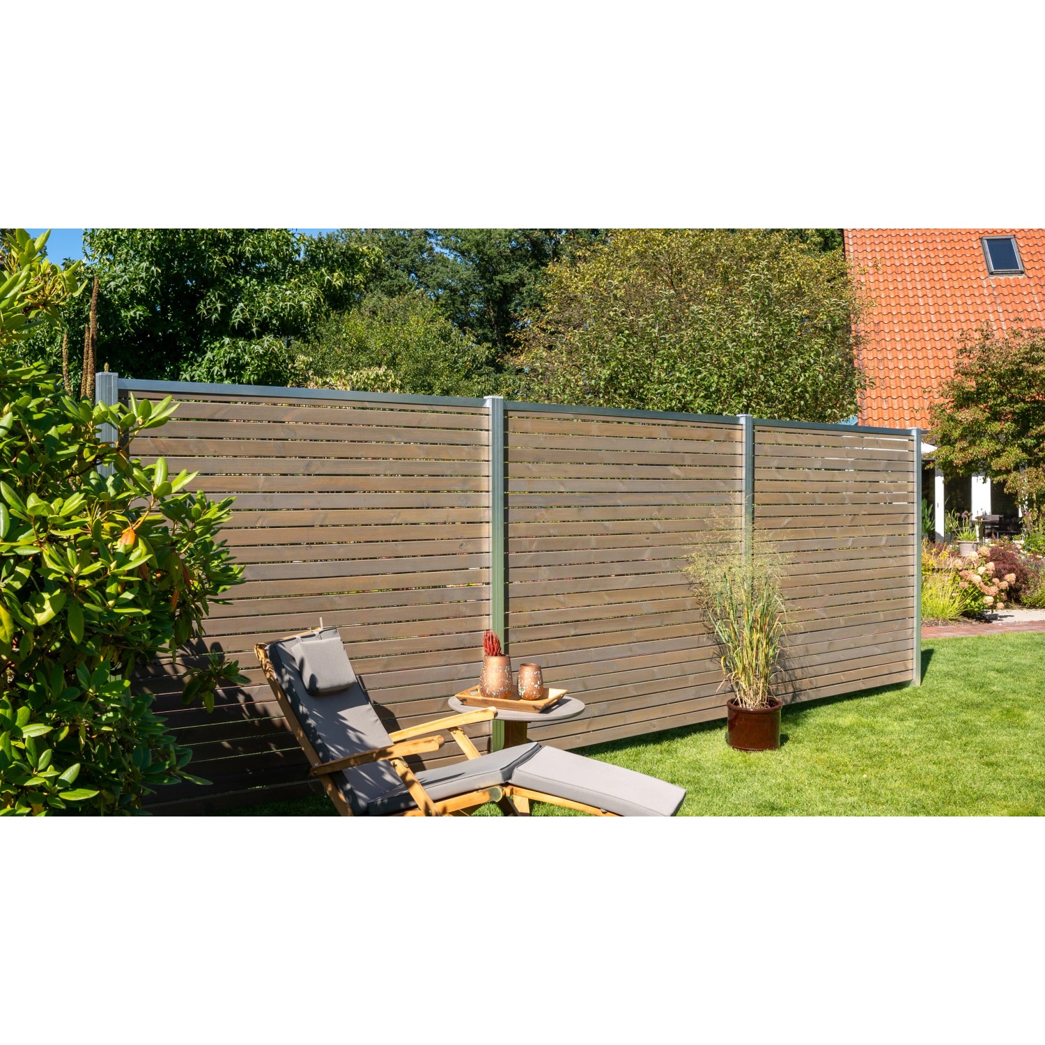 GartenLand Rhombus Holz Zaun Craftwood ca. 180 x 180 cm Skandinavische ...