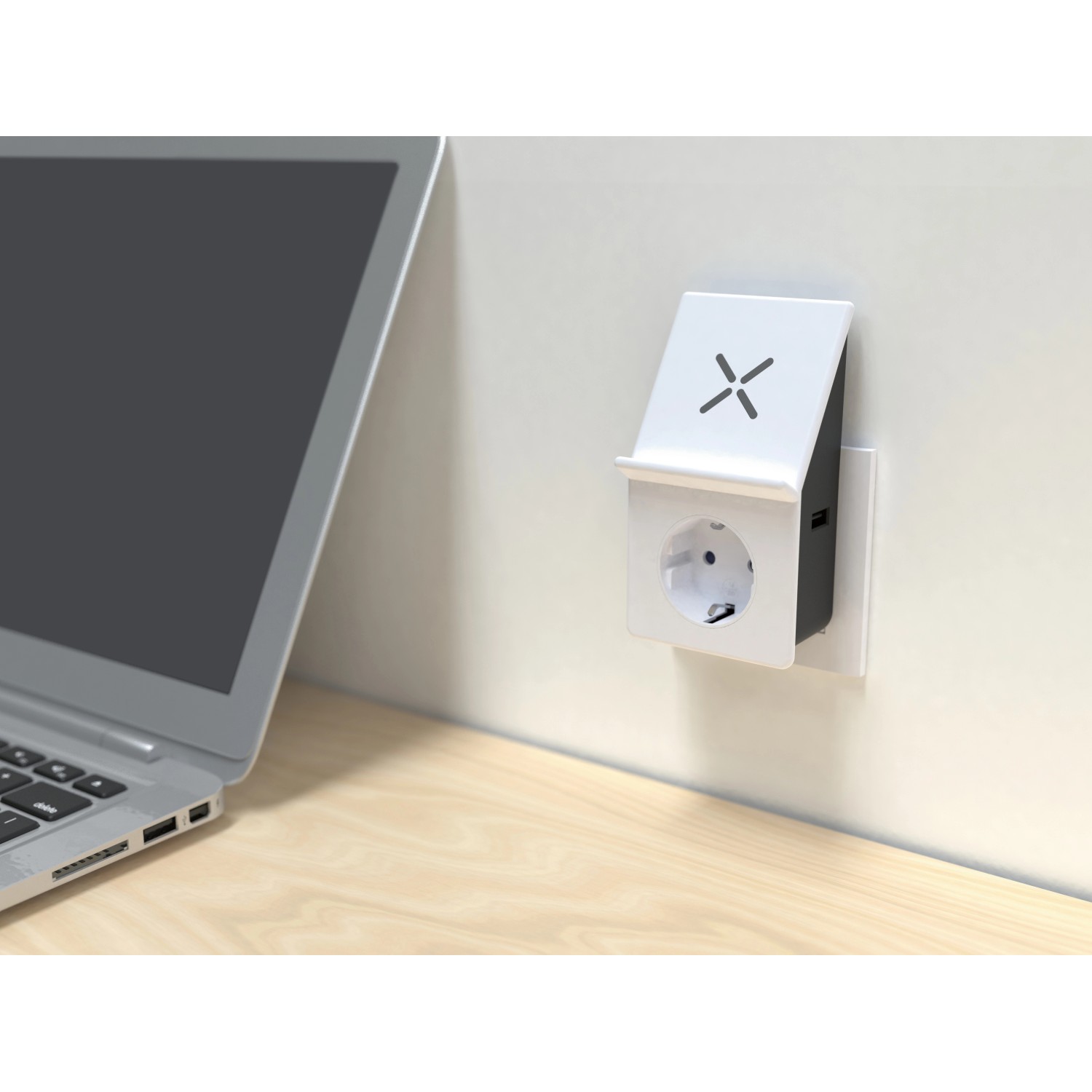 Kabelloser Ladegerät Adapter Weiß-Grau 126 mm x 84 mm kaufen bei OBI