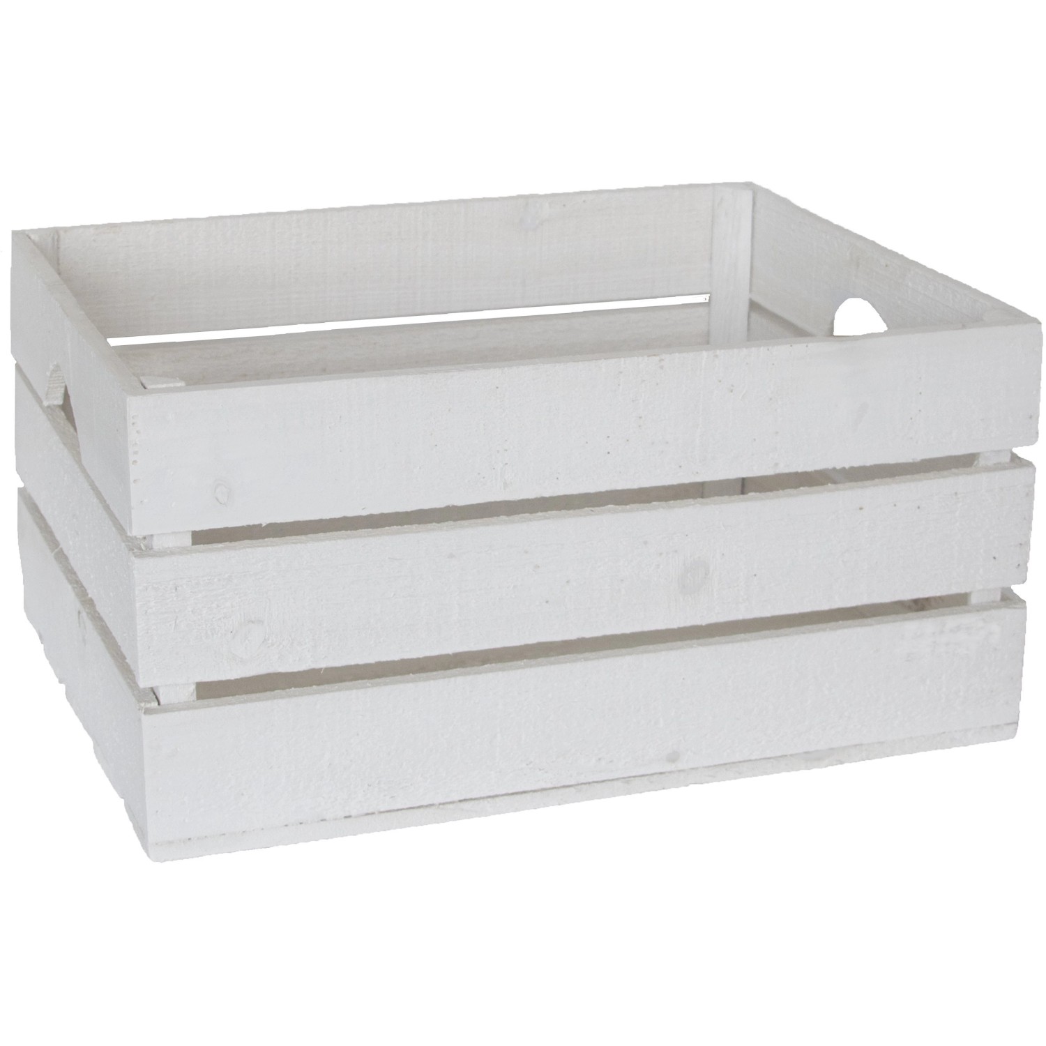 Holzkiste mit Griffen 34 l Weiß 45 x 35 x 22 cm kaufen bei OBI