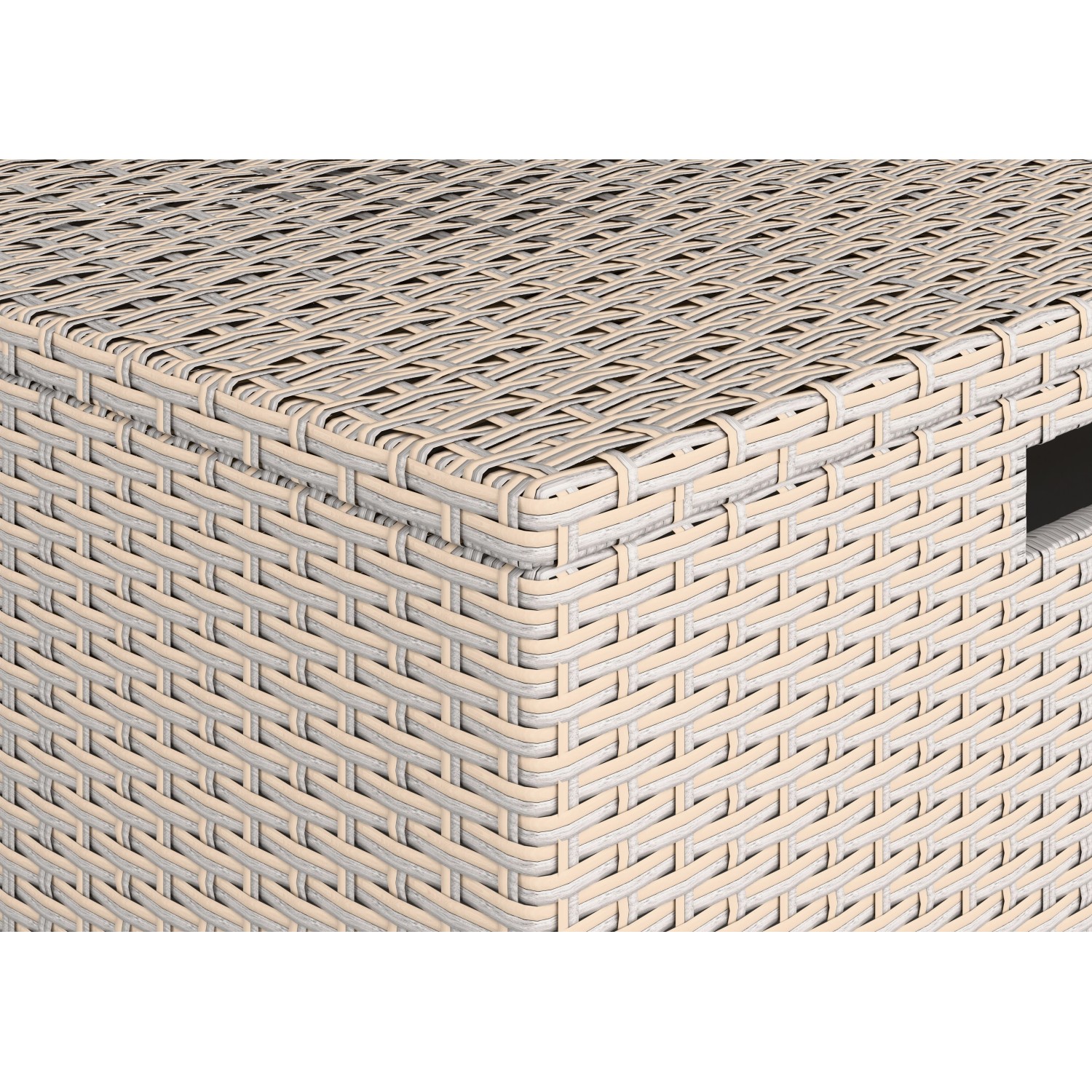 Lounge-Set Bostonia 4-tlg. Polyrattan Hellbraun kaufen bei OBI