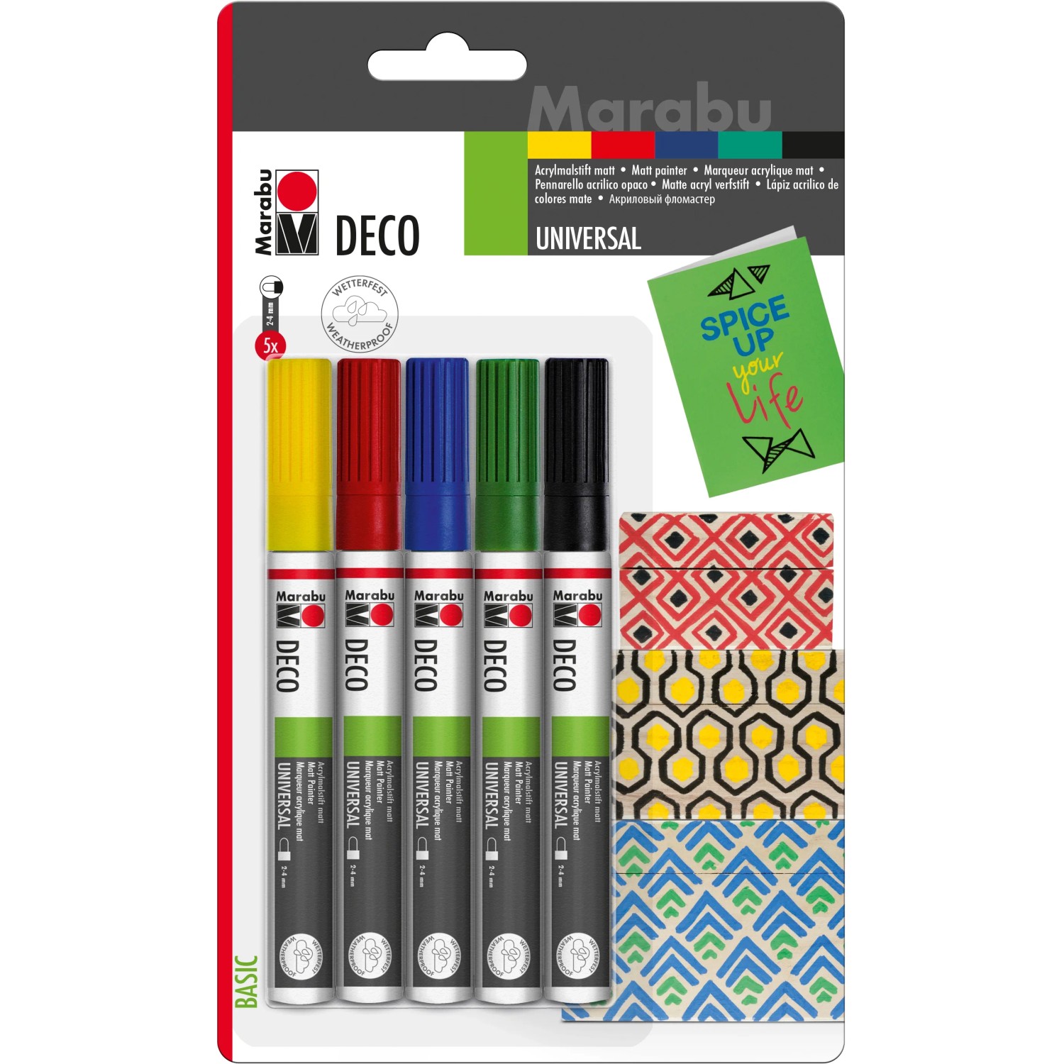 Marabu Deco Painter Acrylmalstifte 5er-Set Miene 2-4 mm kaufen bei OBI