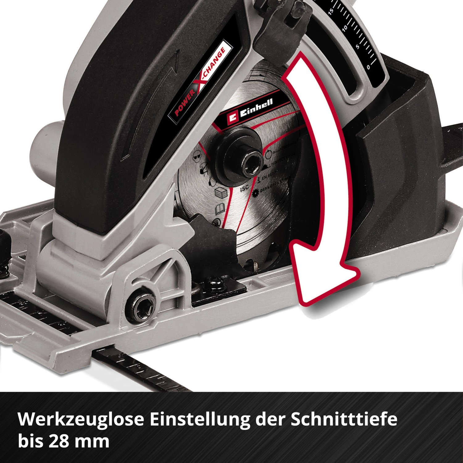 Einhell Akku-Mini Handkreisssäge TE-CS 18/89 Li Solo bei OBI