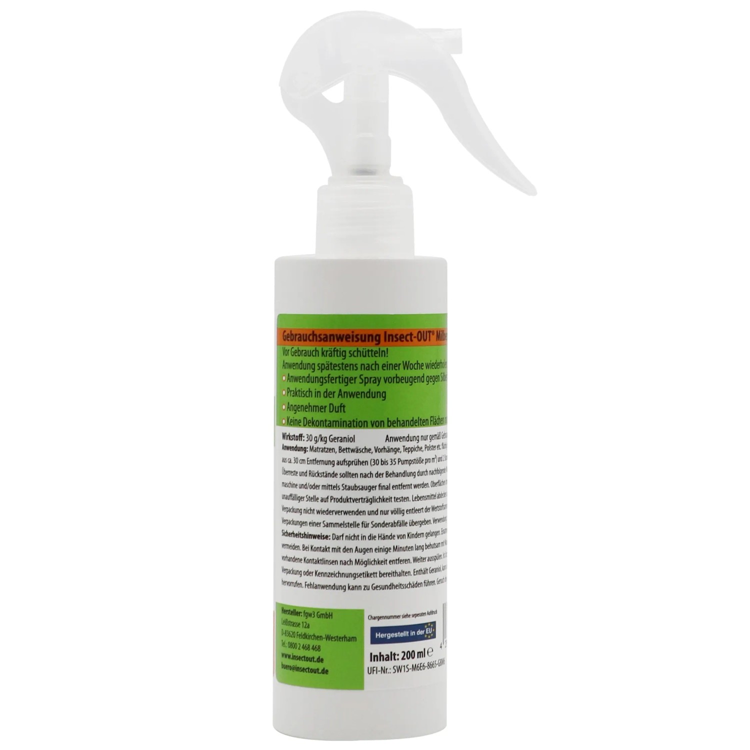 Insect Out Milbenspray G Geraniol 200 ml kaufen bei OBI