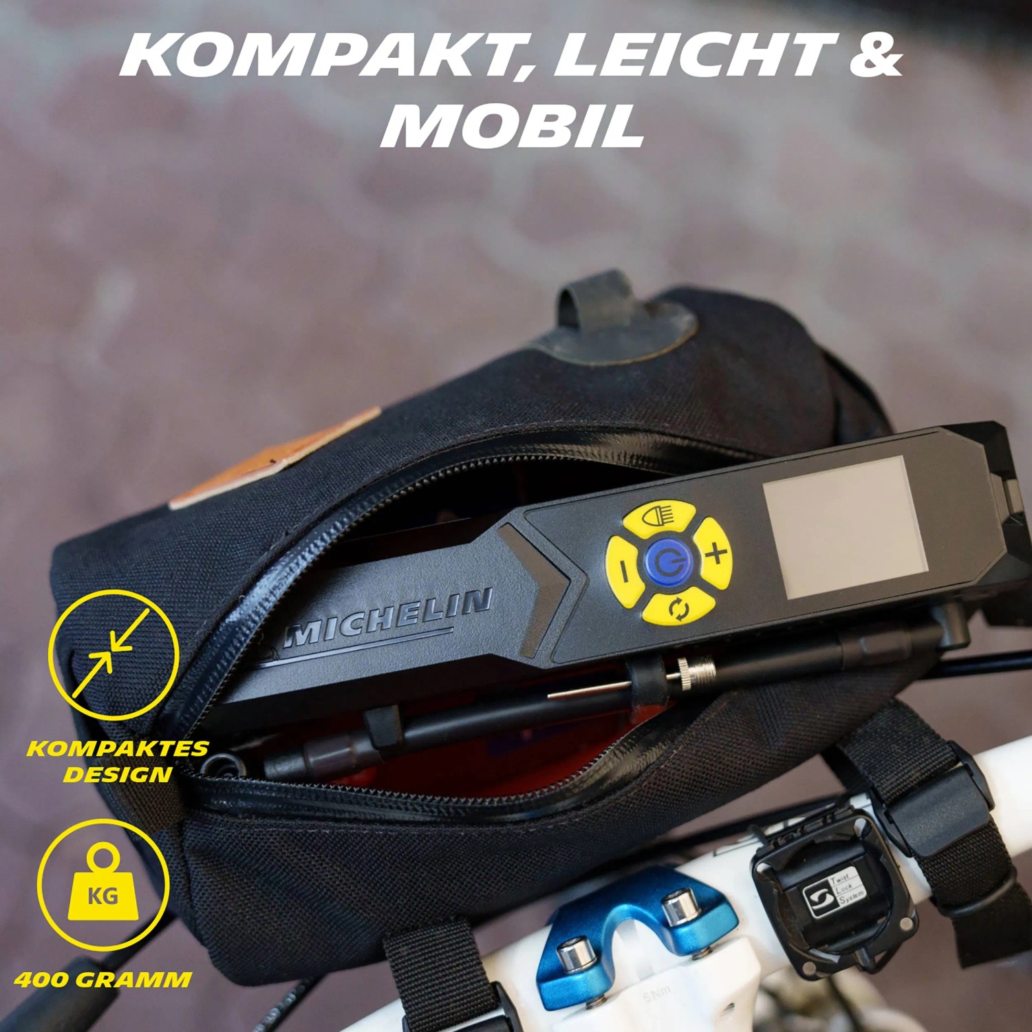 Michelin Akku Kompressor Mini 10 Bar 7,4 V 2500 mAh kaufen bei OBI