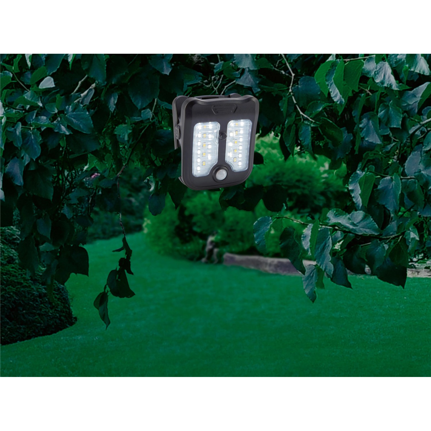 Solar LED Gartenleuchte Schwarz mit Clip-on kaufen bei OBI