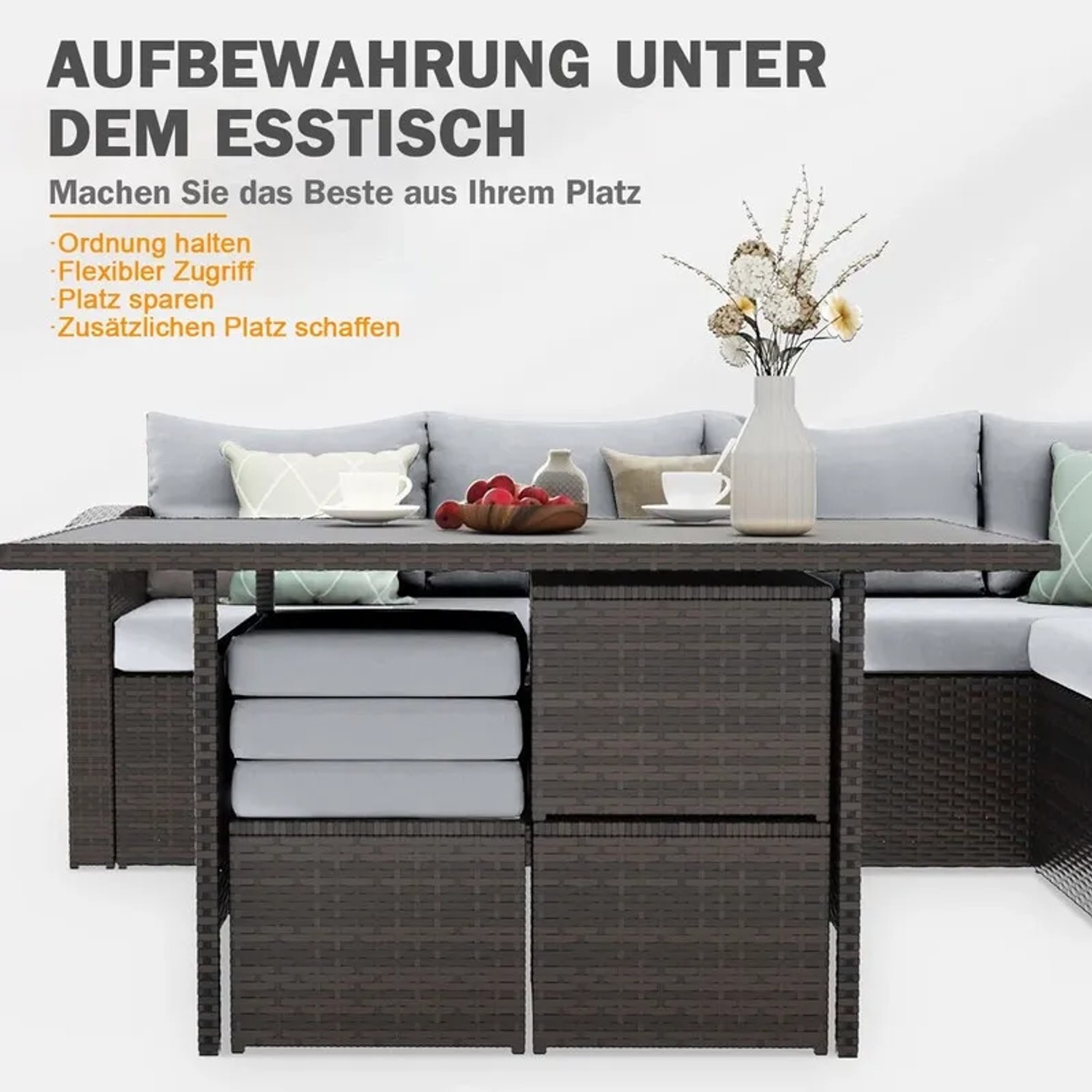 Gartenlounge Xxl Mit Esstisch