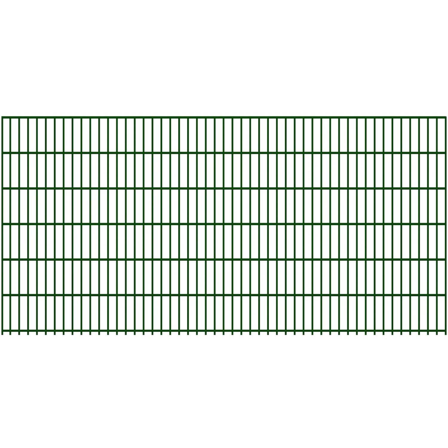 Doppelstabmatte 6/5/6 mm Moosgrün 250 cm x 123 cm kaufen bei OBI