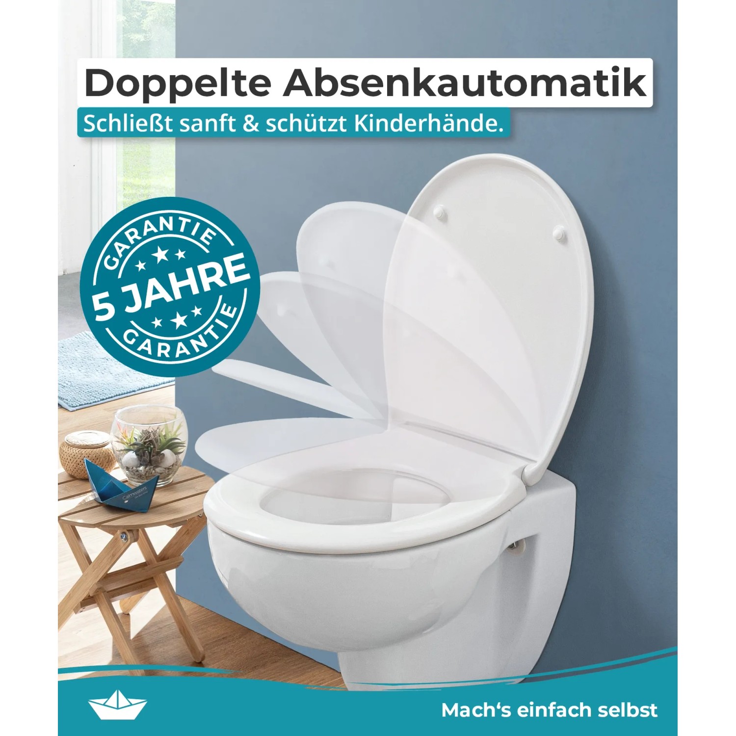 Calmwaters WC Sitz Motiv Animal Print Antibakteriell Absenkautomatik ...