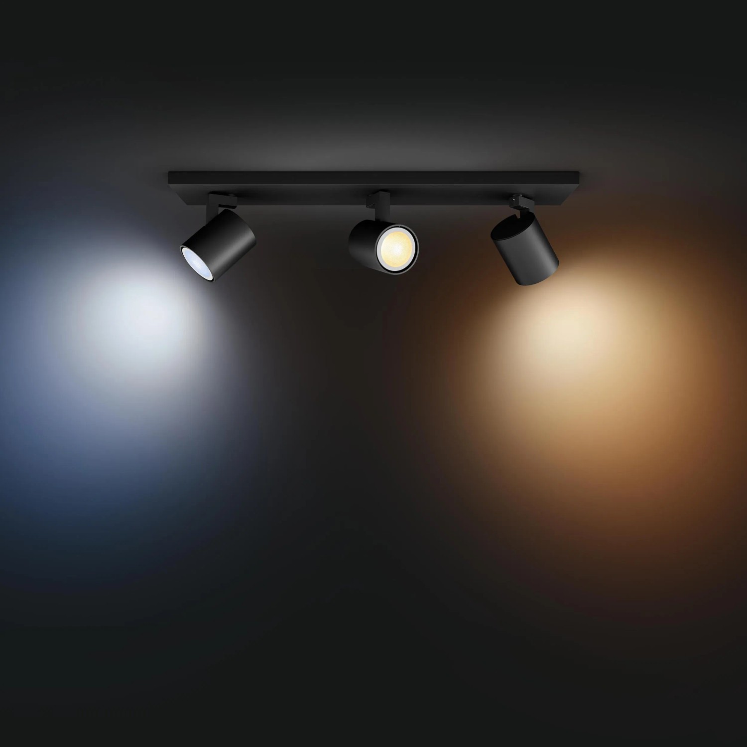 Philips Hue LED Spot White Ambiance Runner 3-flammig Schwarz inkl ...