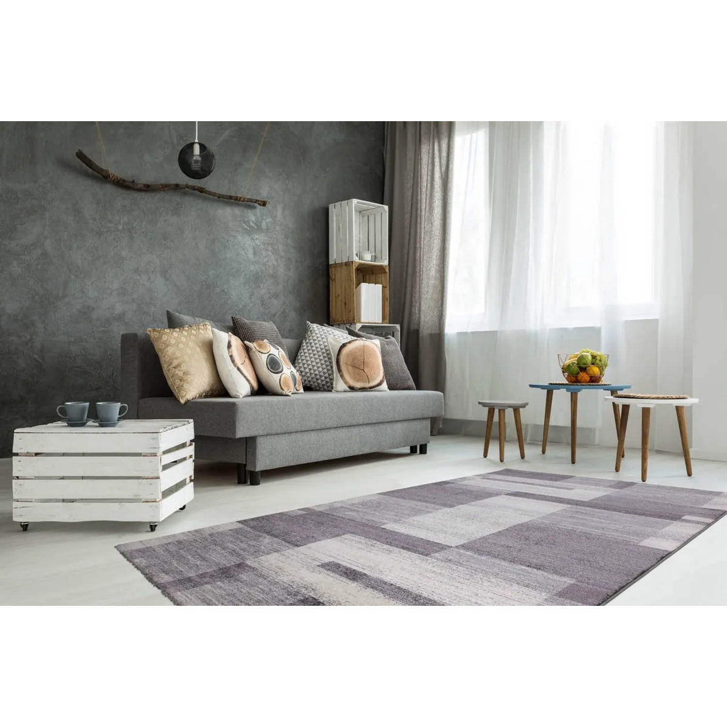 Lalee Silberner Teppich Feeling 501 160 x 230 cm kaufen bei OBI