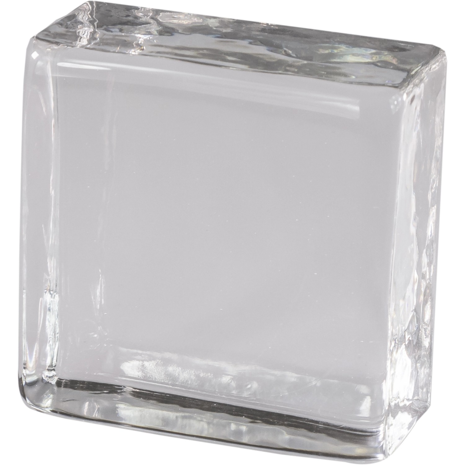 Glasbaustein Crystal Collection 1-Seitig Satiniert 10 cm x 10 cm x 5 cm ...