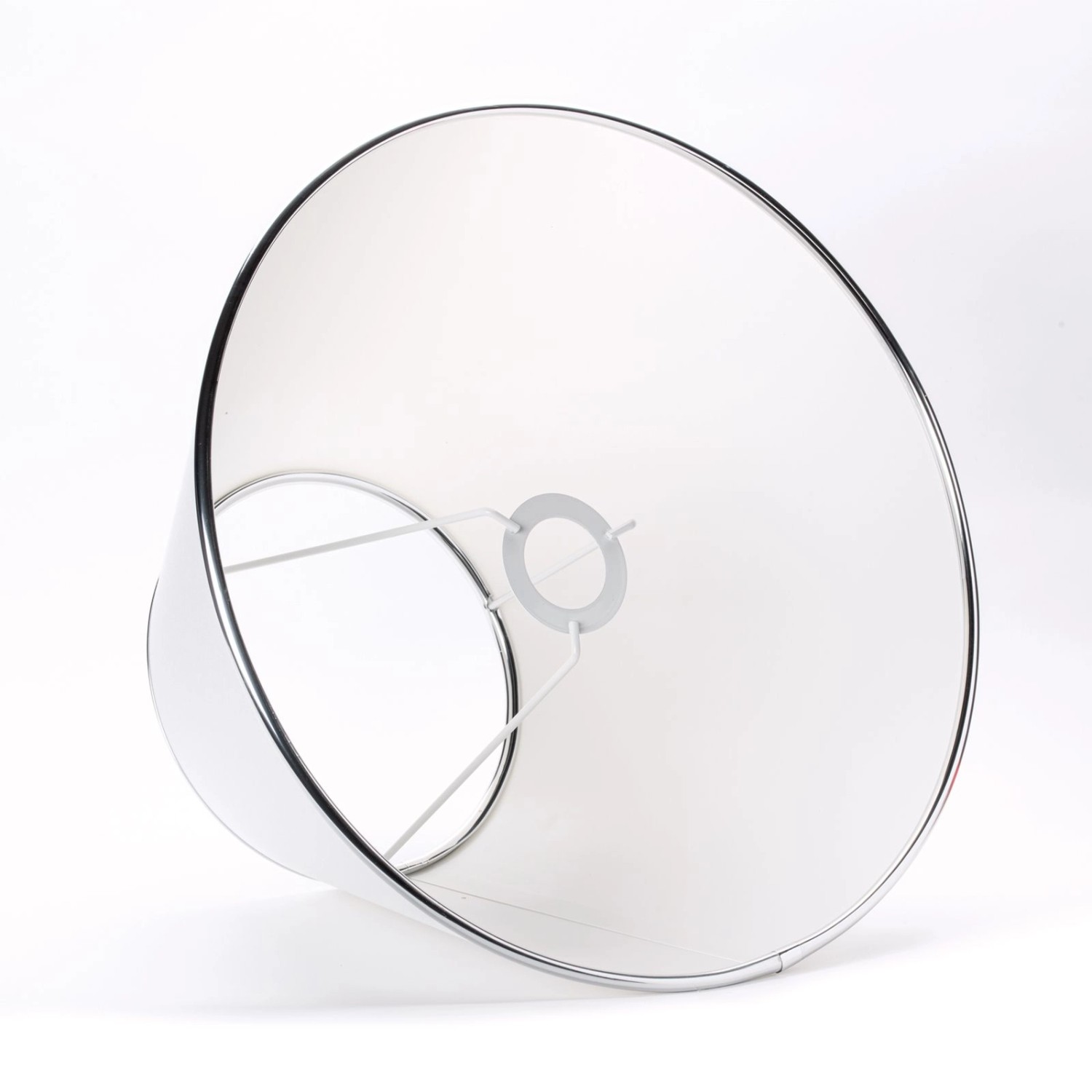 Orion Lightstyle Lampenschirm Stehlampe 40 cm Konisch E27 Weiß Chrom kaufen bei OBI