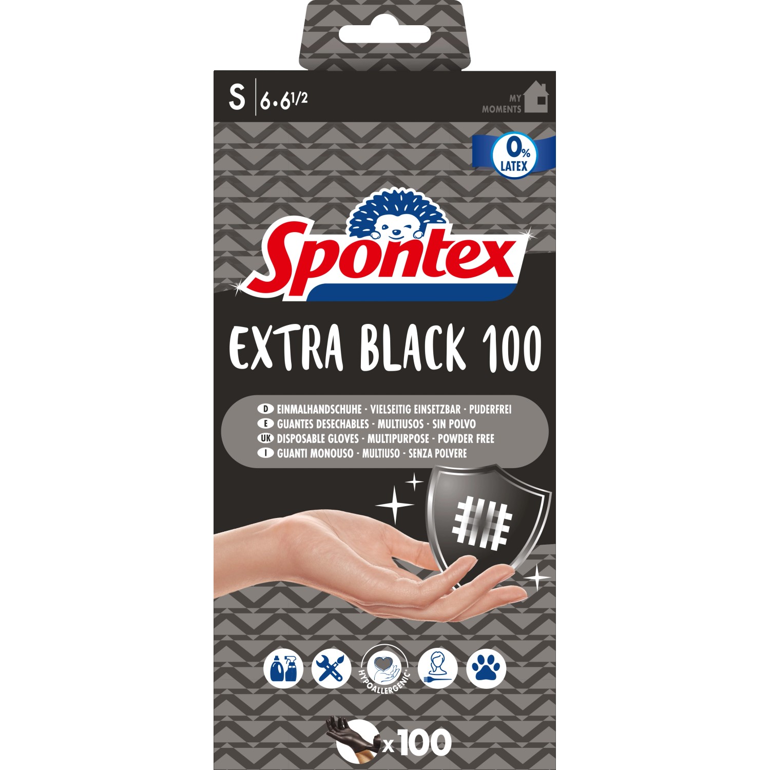 Spontex Einmalhandschuhe Extra Black 100 Gr. 6 kaufen bei OBI