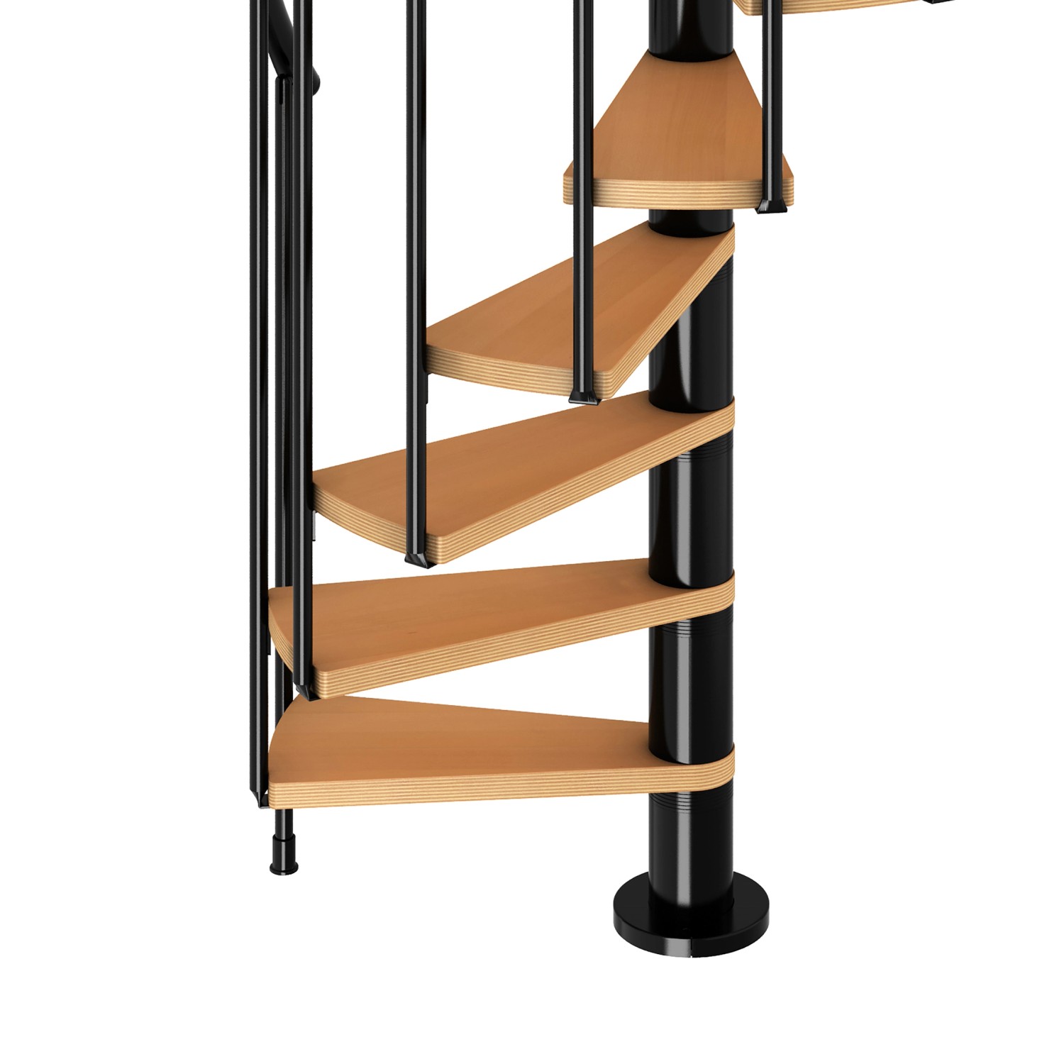 Dolle Spindeltreppe Calgary Ø 120 cm Metallelemente Anthrazit 11 Stufen ...