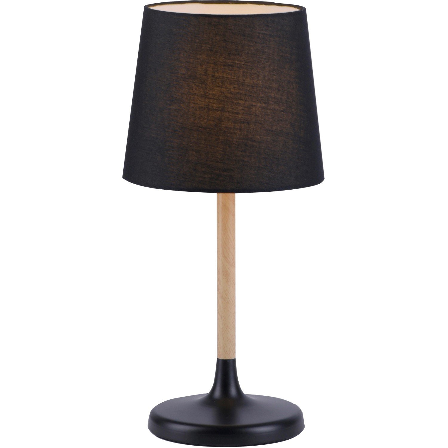 Just Light. Tischleuchte Nima Schwarz 20 x 43 cm kaufen bei OBI