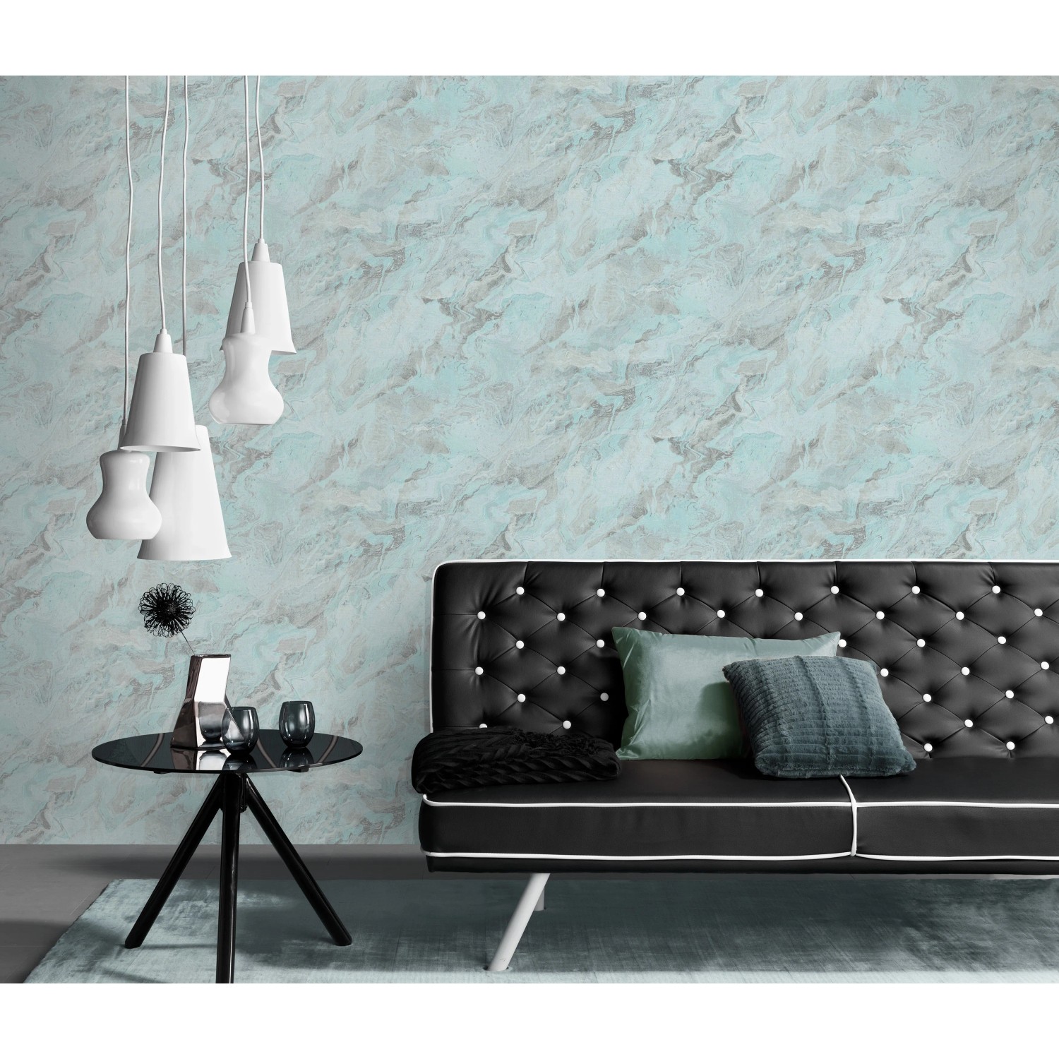 Erismann Vliestapete Carrara 10,05 m x 0,53 m Türkis kaufen bei OBI