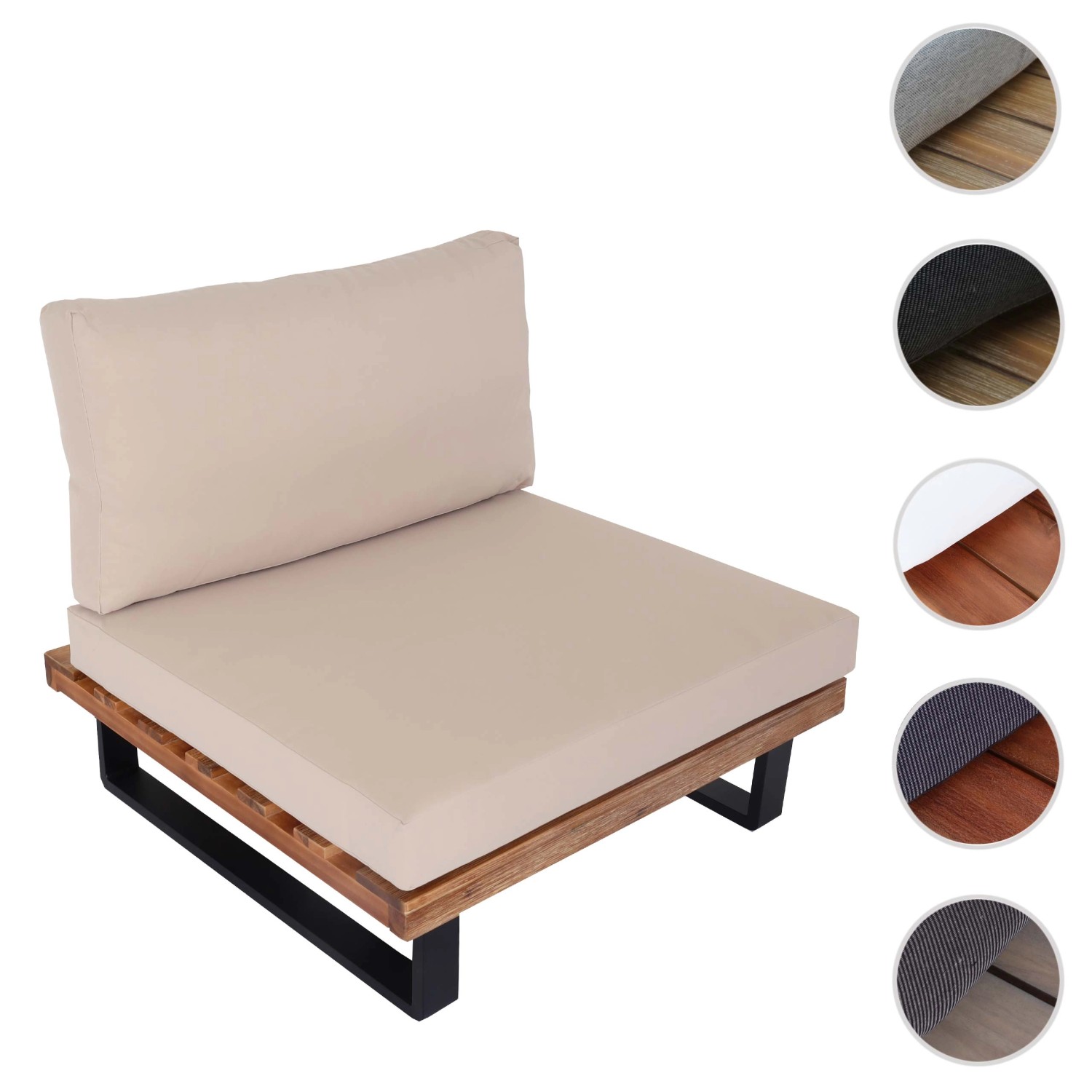 MCW Lounge-Sessel H54 Hellbraun Polster beige kaufen bei OBI