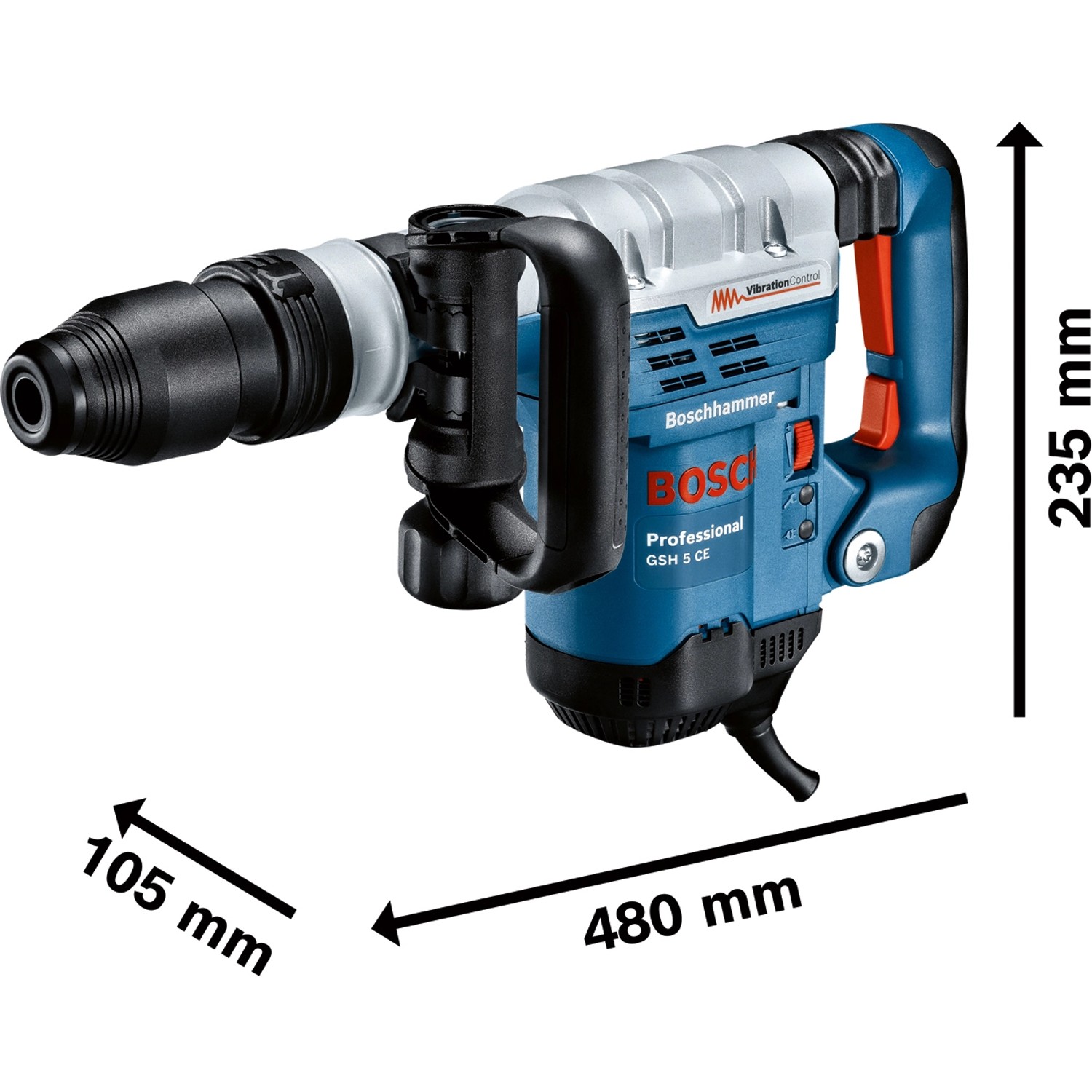Bosch Professional Schlaghammer GSH 5 CE im Handwerkerkoffer kaufen bei OBI