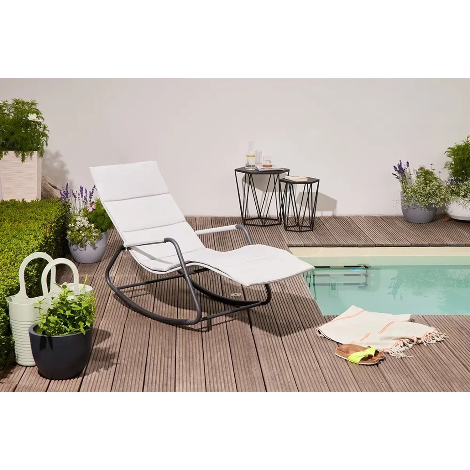Siena Garden Schaukelliege Aliano 143 cm x 57 cm x 84 cm Grau kaufen ...
