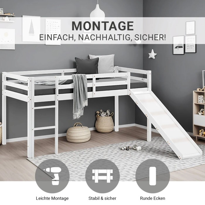 Elegantes Hochbetten Mit Rutsche Bilder