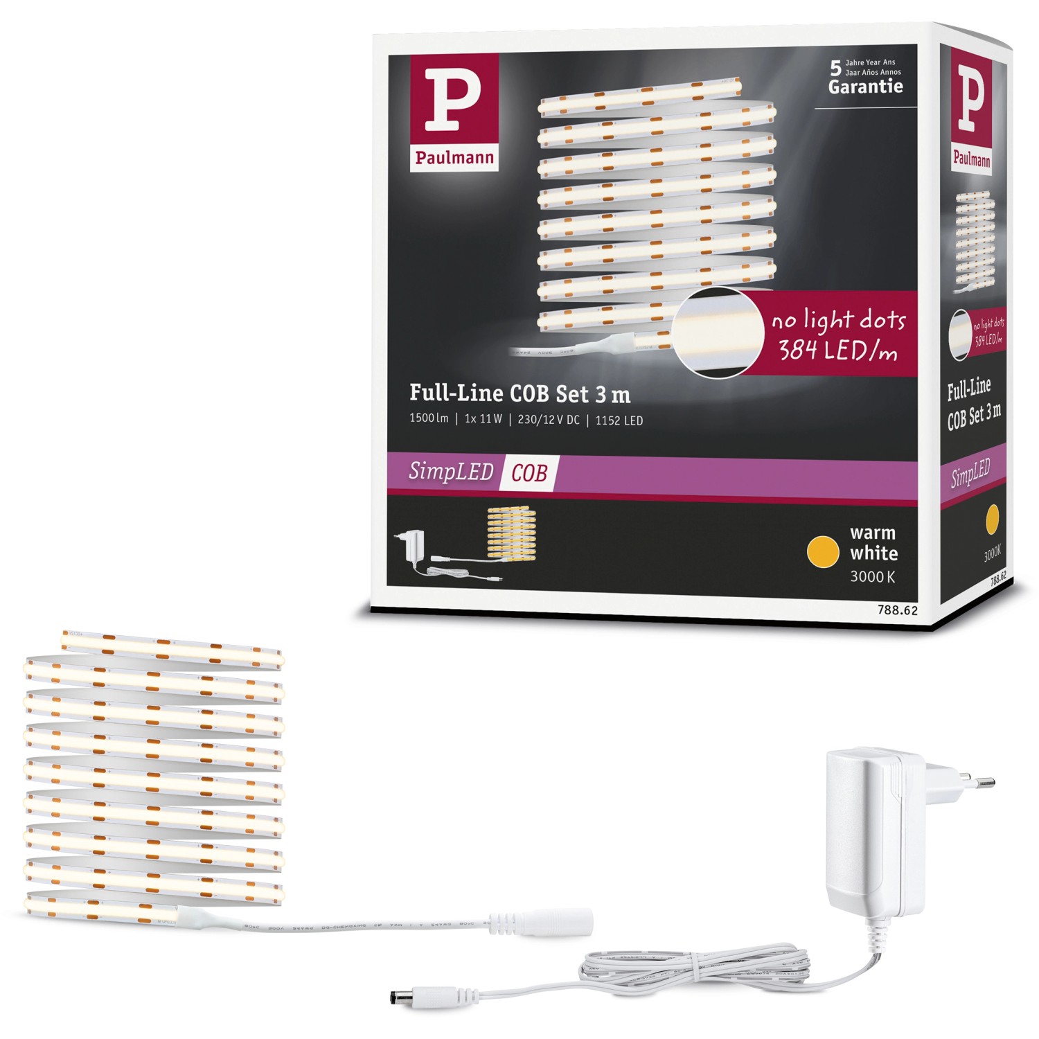 Paulmann SimpLED LED Strip COB Komplettset 3 m Weiß 11W kaufen bei OBI