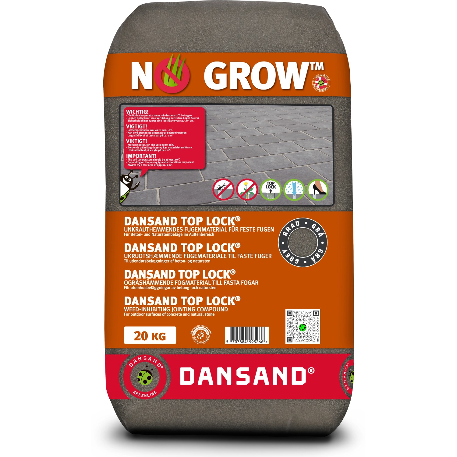 Dansand Fugenmörtel No Grow Unkrauthemmend 20 kg Grau kaufen bei OBI