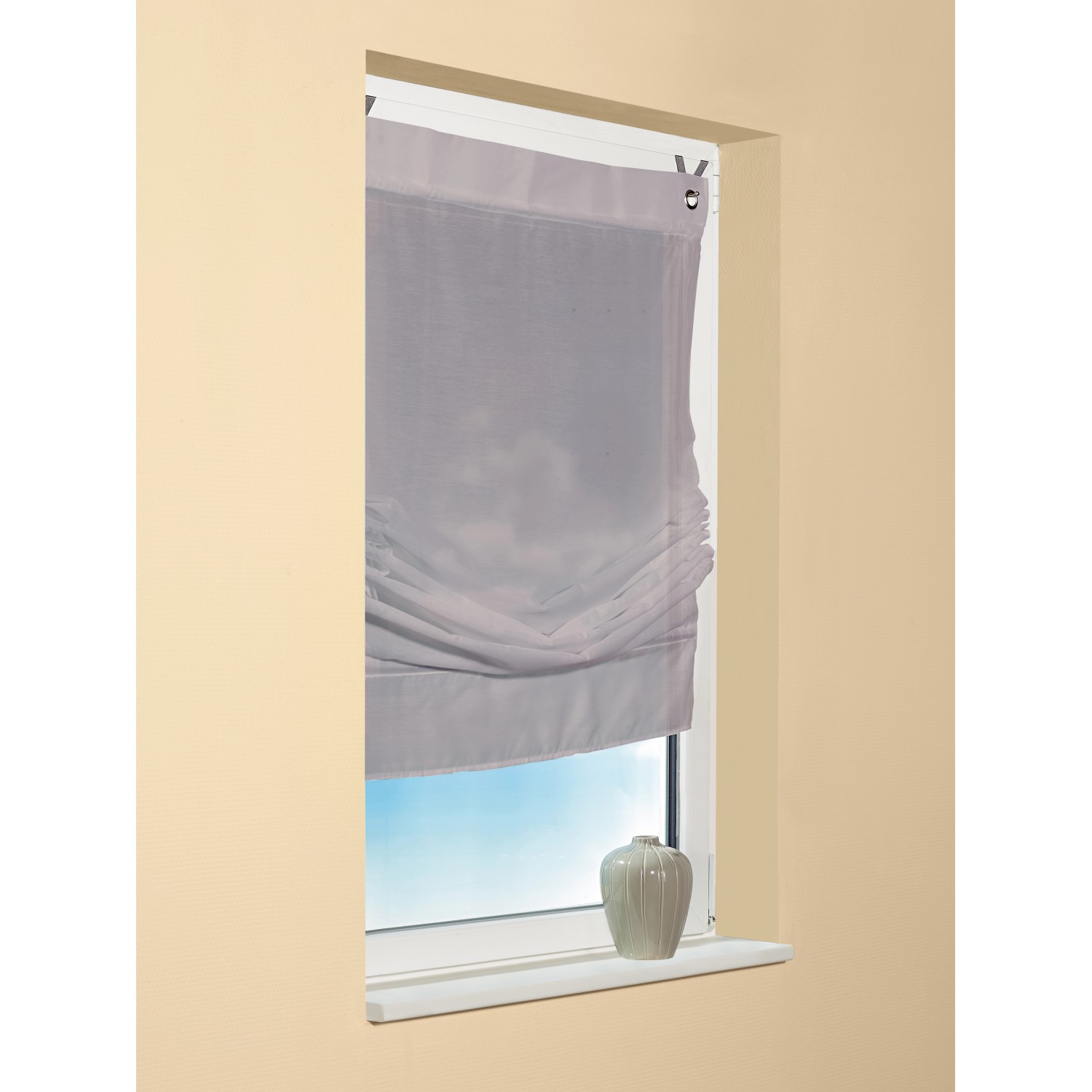 Raffrollo Easyfix 80 cm x 170 cm Grau kaufen bei OBI